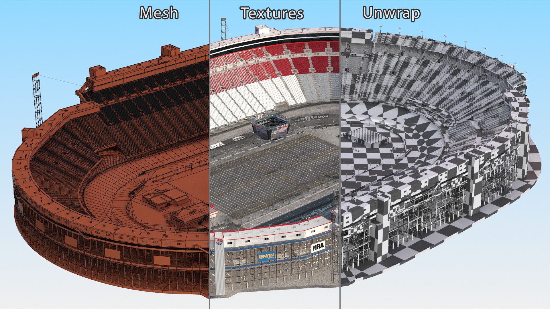 ArtStation Short Track NASCAR Bristol Motor Speedway 3D, 43% OFF