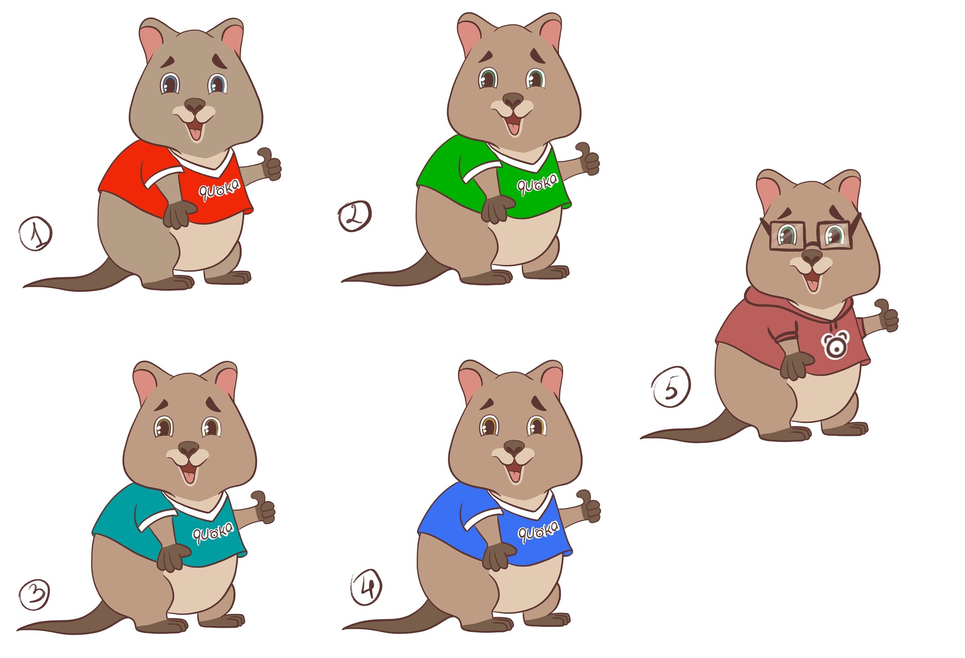Anna Izmalkova - Quokka character for packaging
