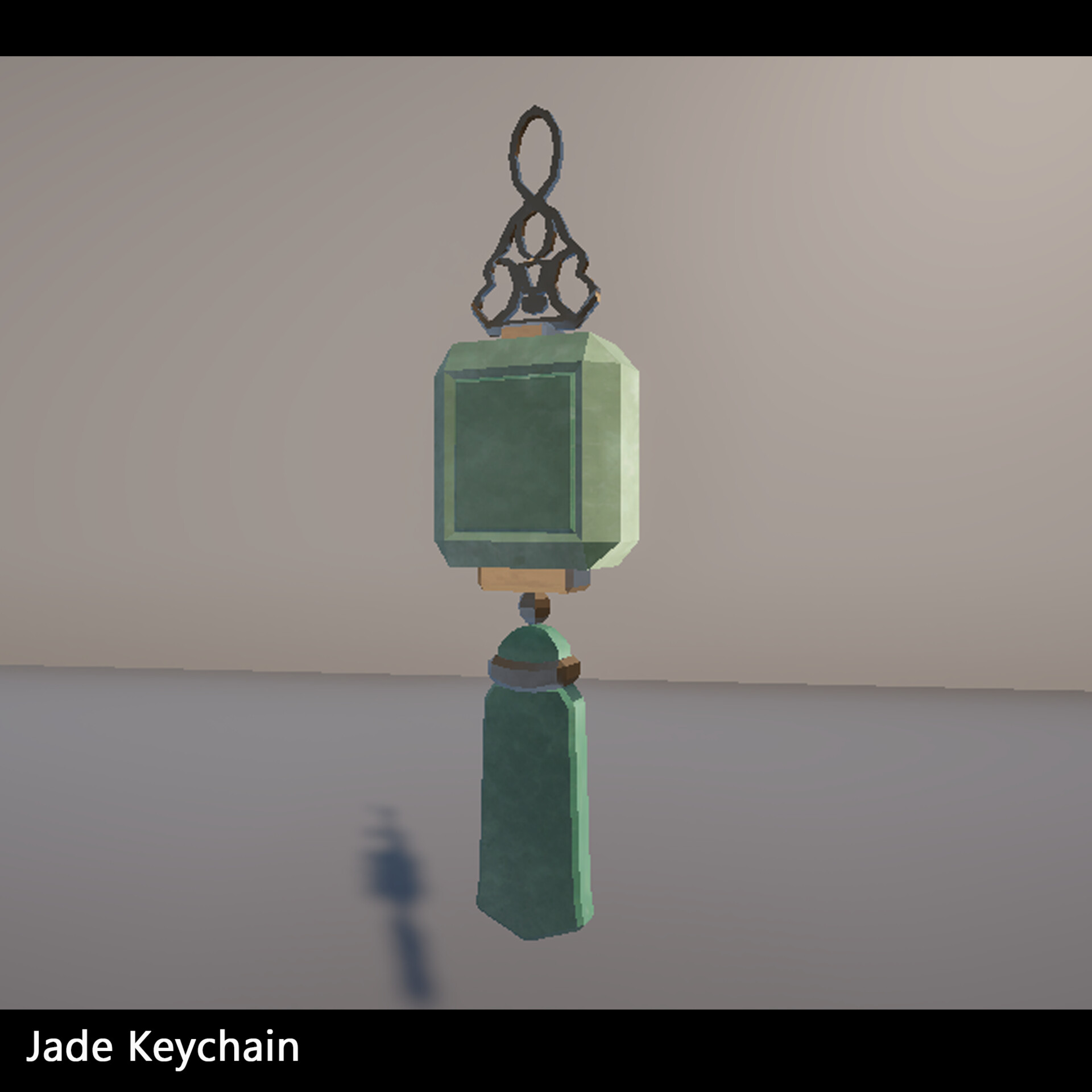 ArtStation - Prop - Jade Keychain