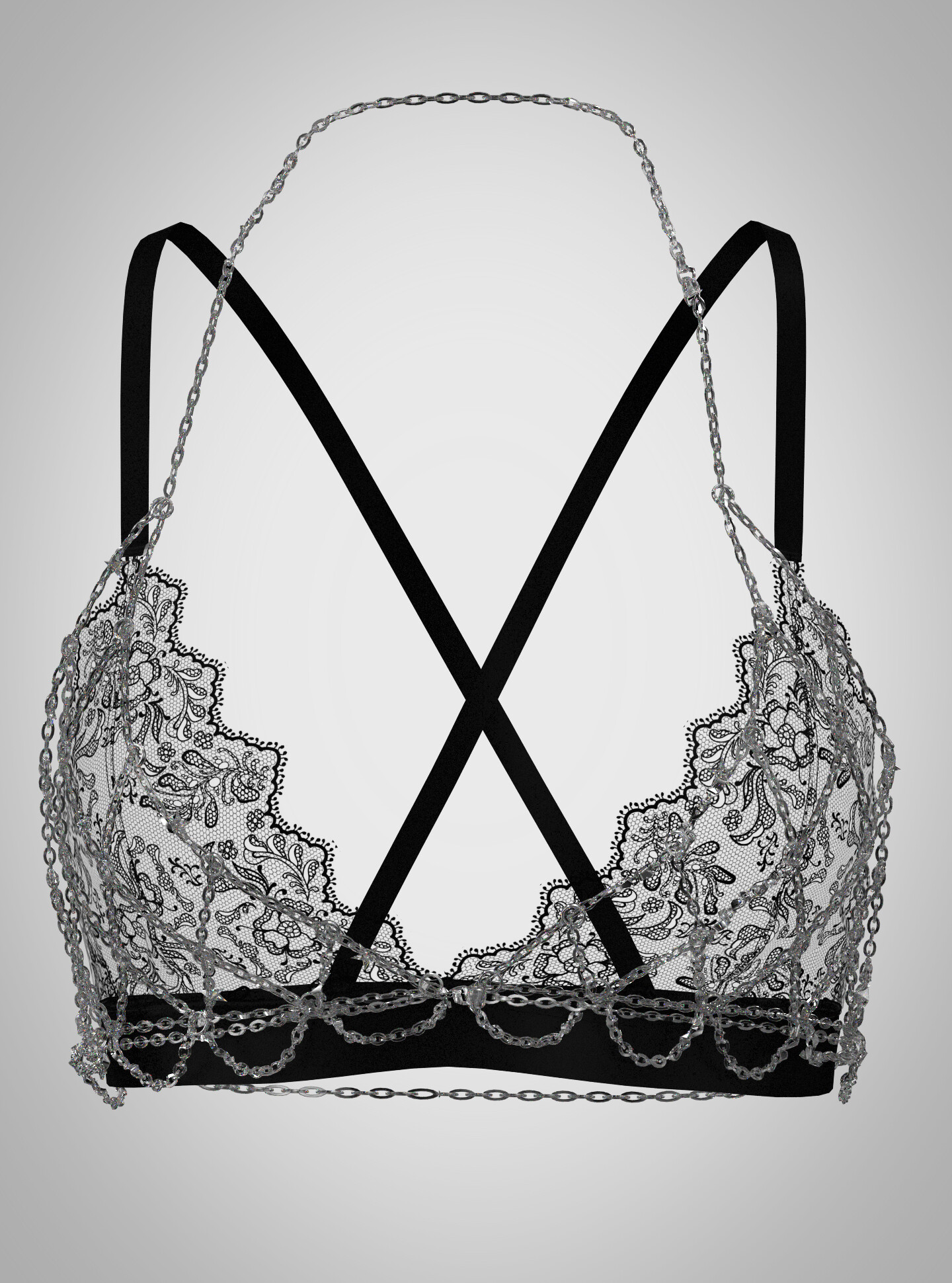 ArtStation - Lingerie 3_Chain Bralette