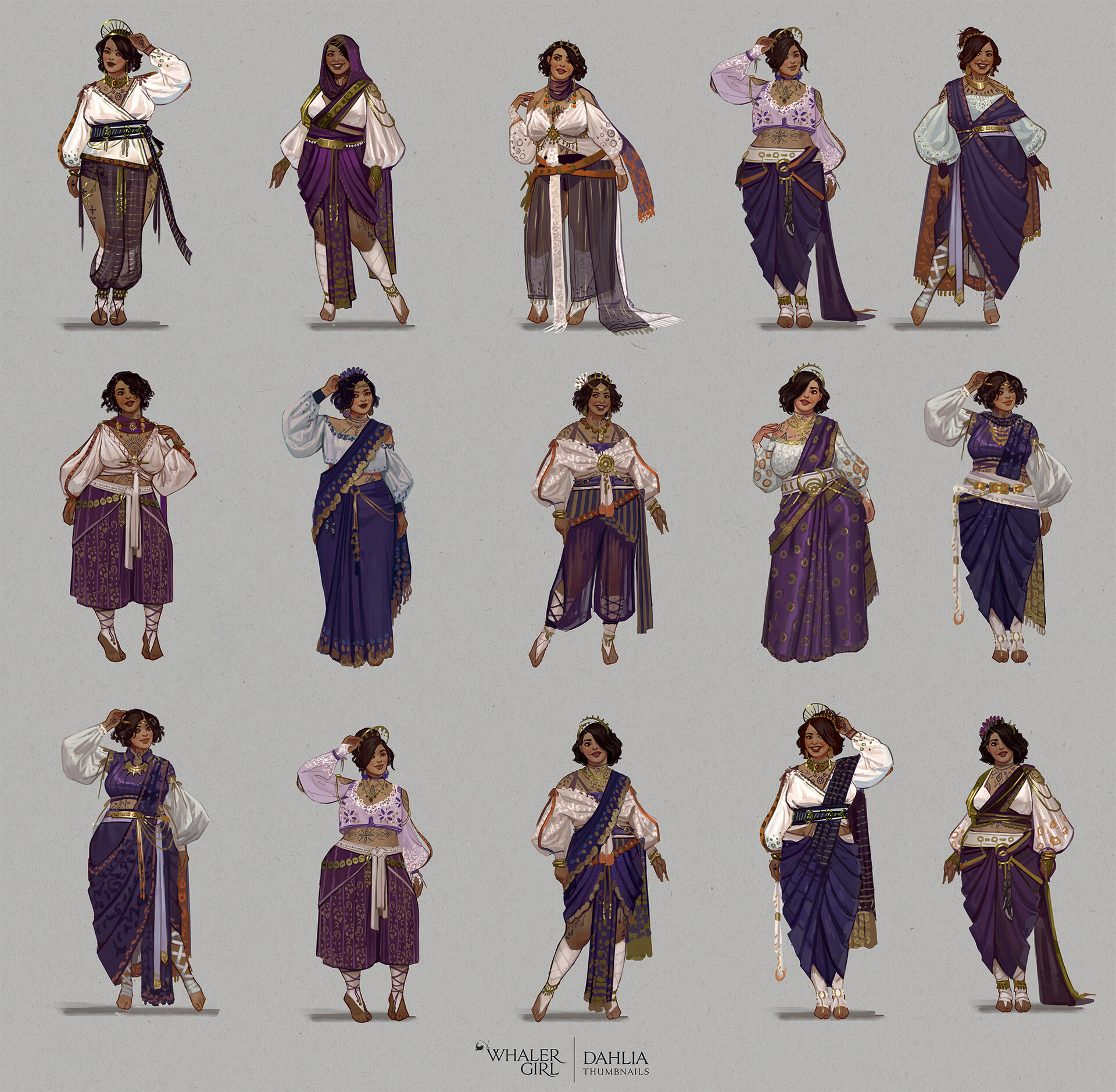 ArtStation - Dahlia - Redesign thumbnails