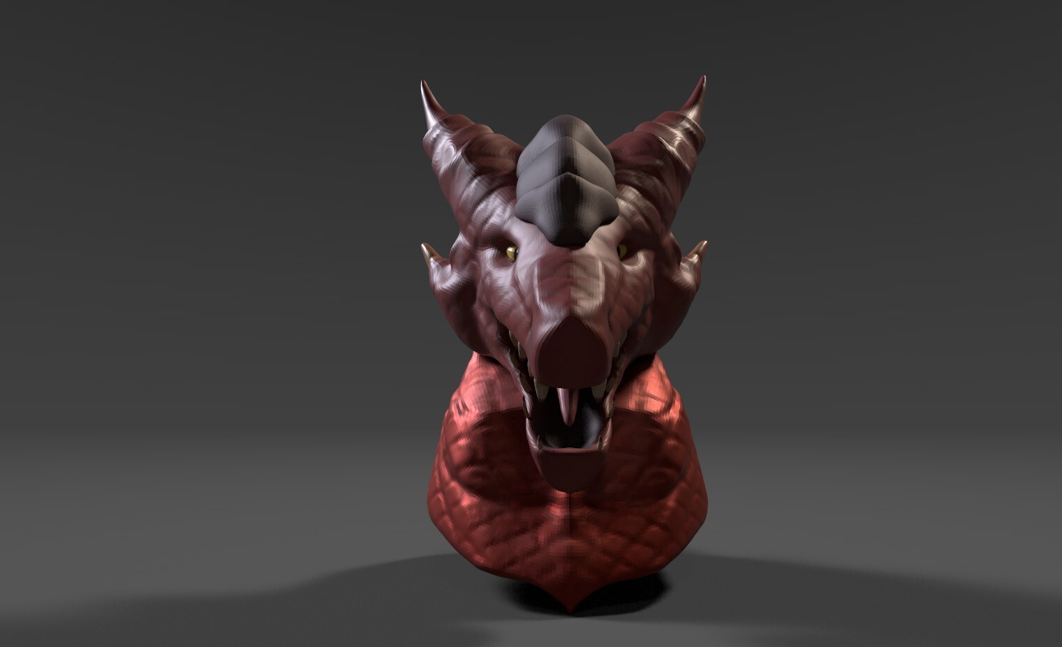 Dragon Front View 3d