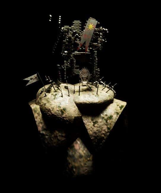 ArtStation - Exploding Castle Tower 3D Diorama