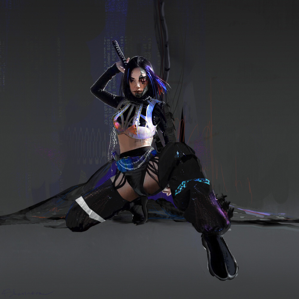 ArtStation - Cyber Girl