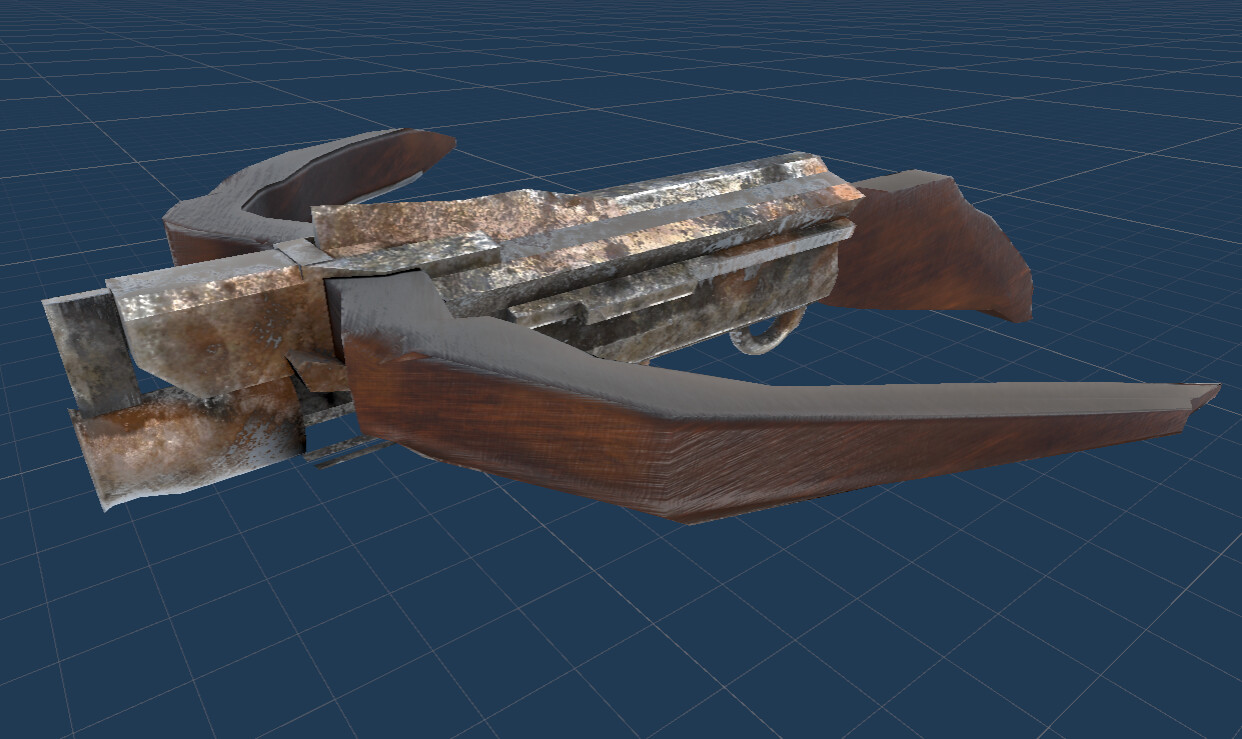 ArtStation - One very rusty Crossbow