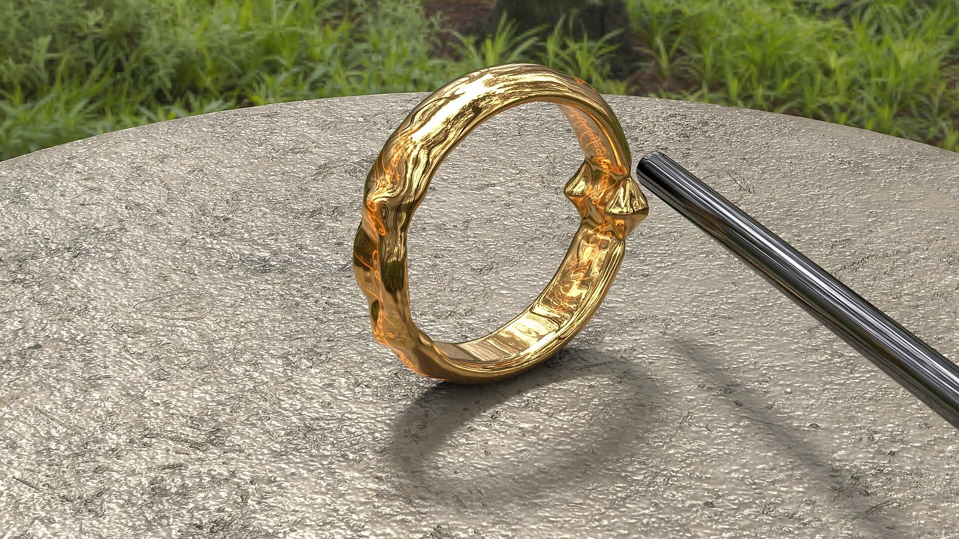ArtStation - liquid metal ring (The Lord of the Rings)