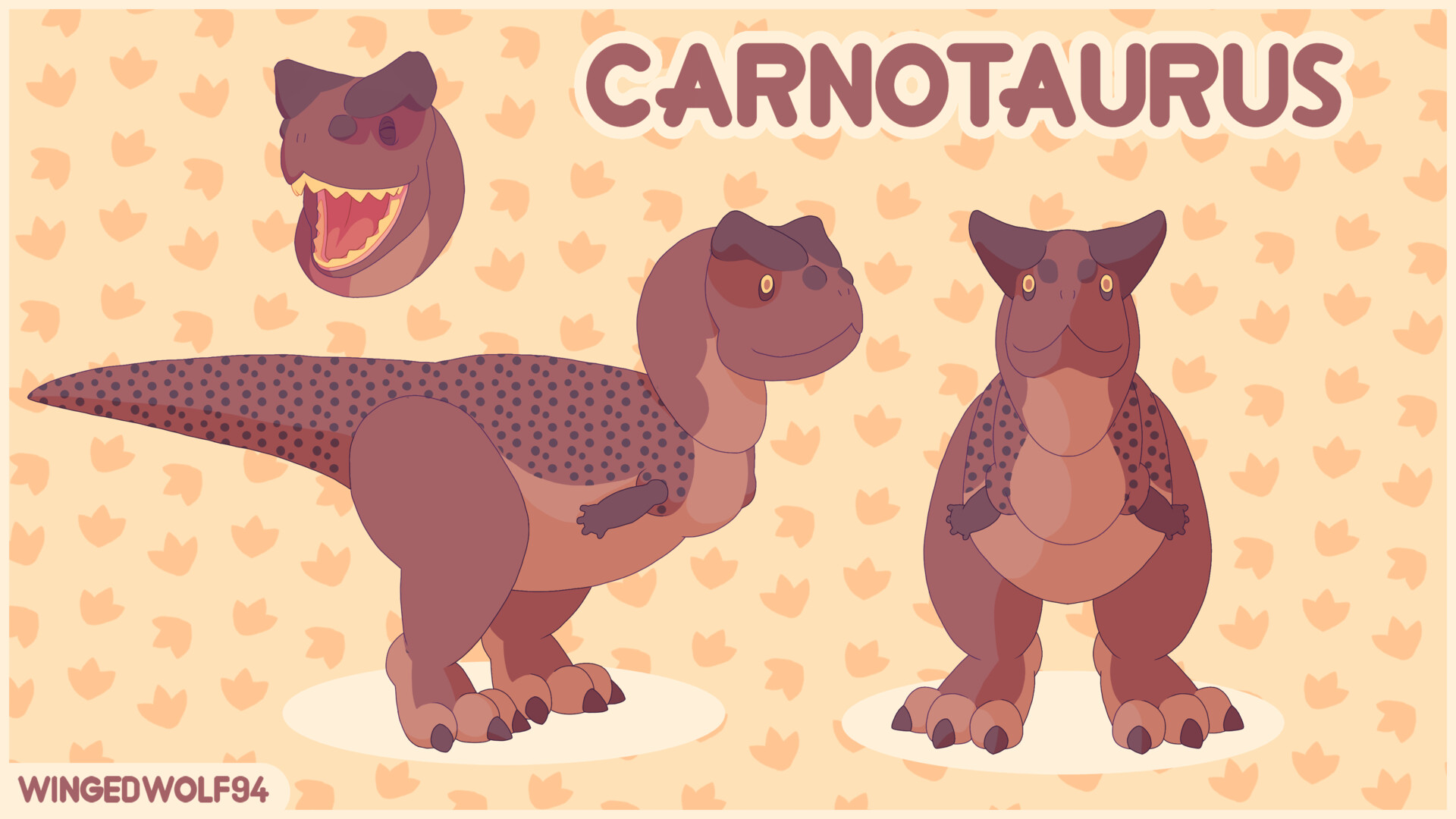 ArtStation - Soft Chibi Carnotaurus