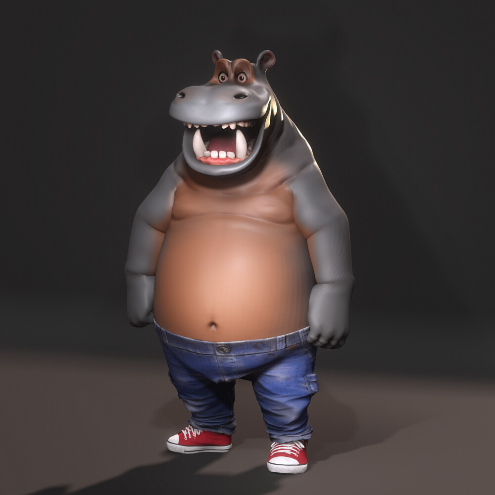 ArtStation - Toon Hippo for Character Creator