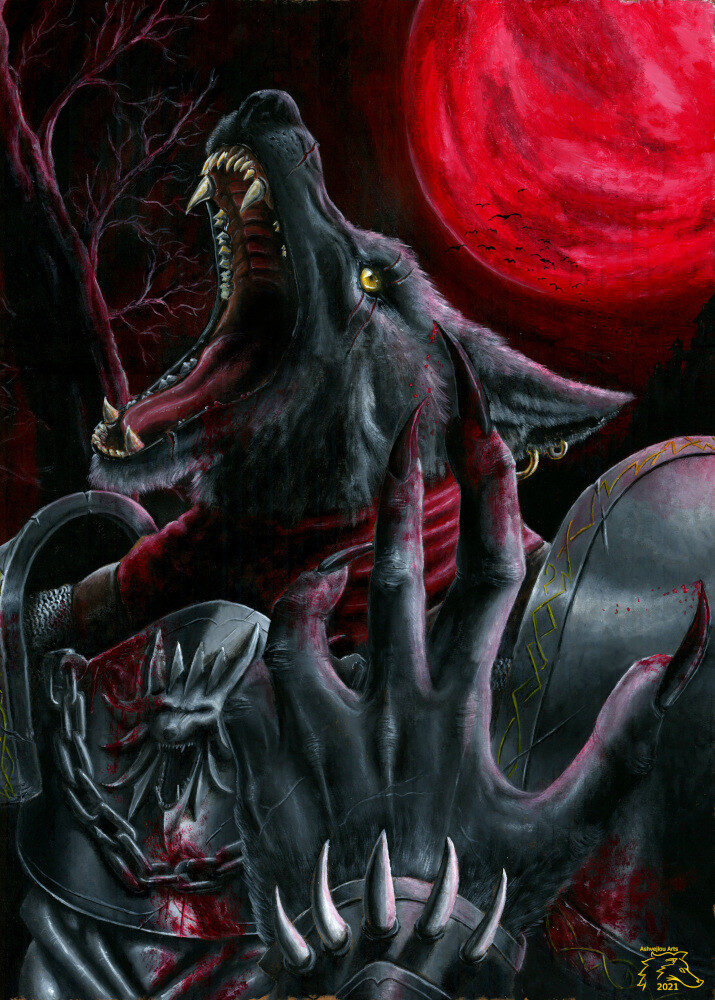 ArtStation - Sir Albrus Fillik Werewolf Knight