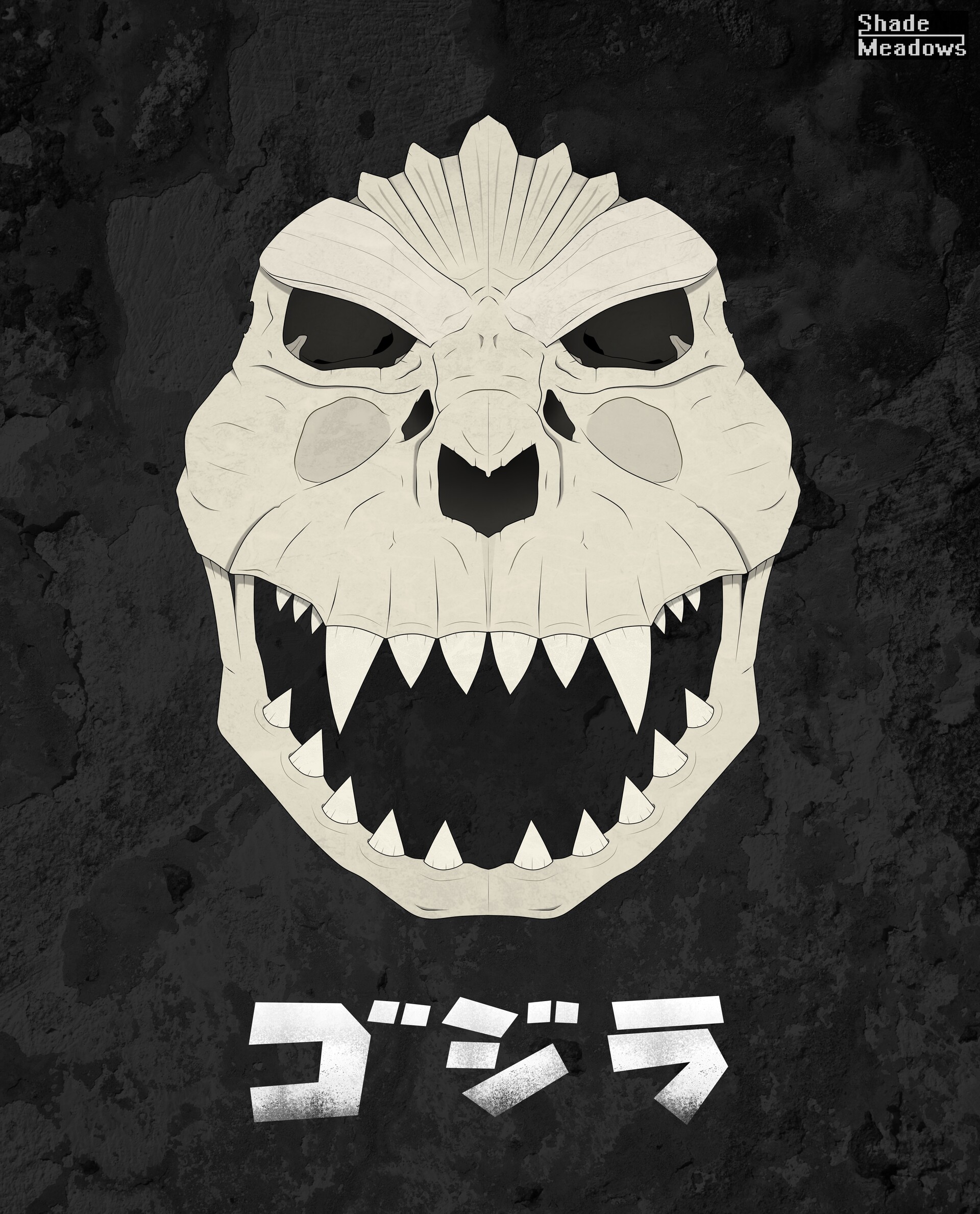godzilla skull