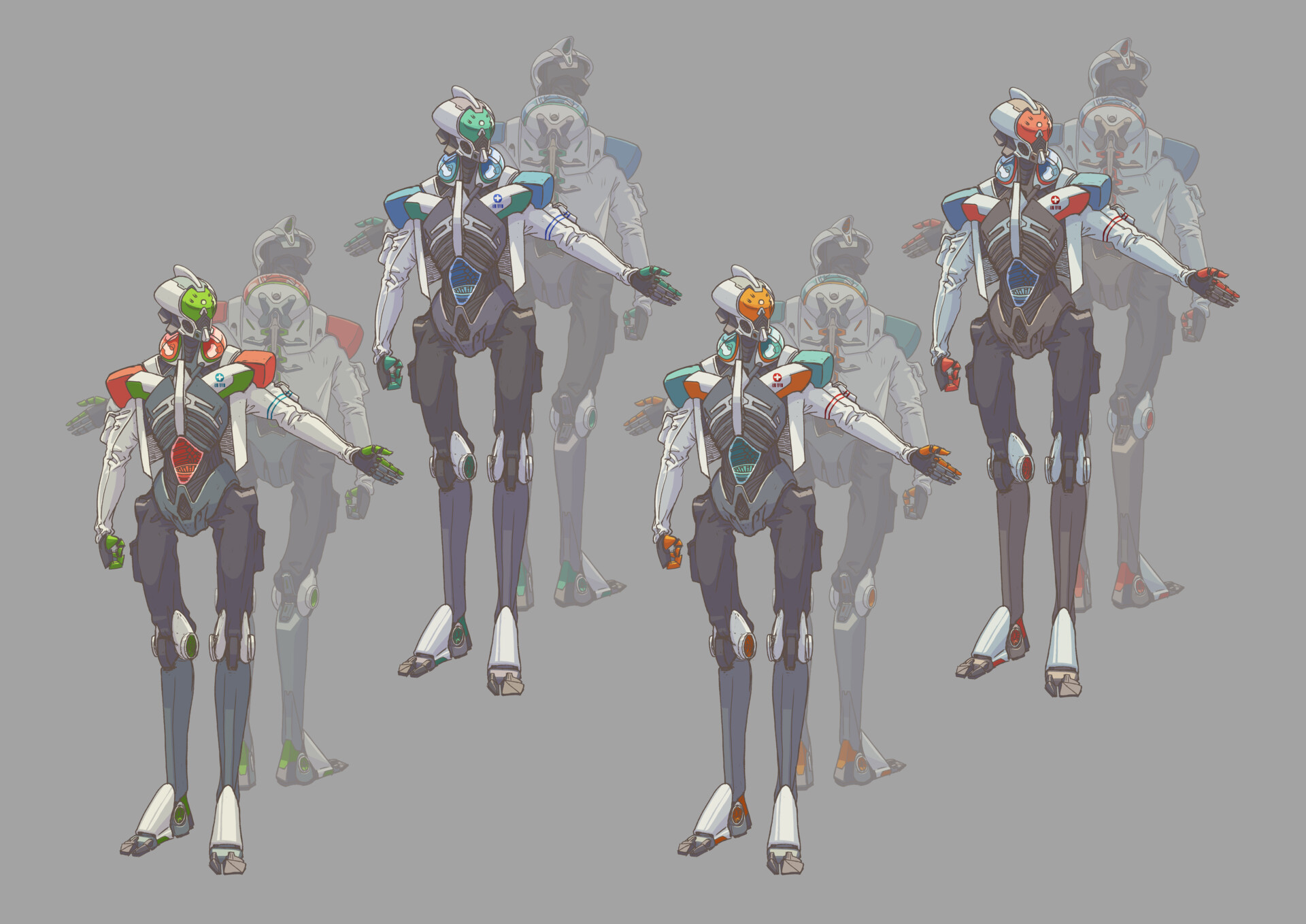 (Sam) Yuen Tak Sim - Humanoid Mech Concept
