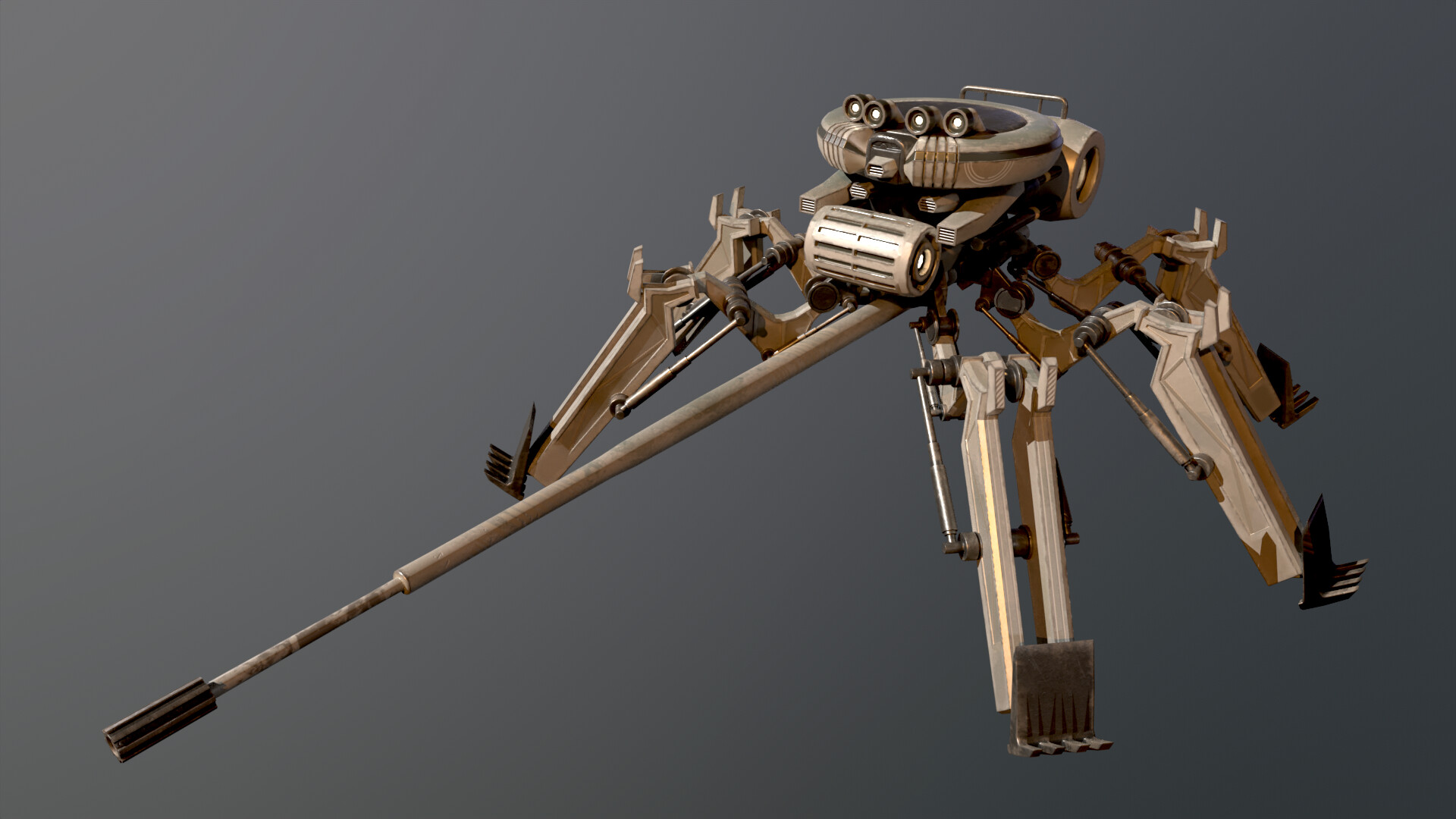 ArtStation - a Spider-shaped robot