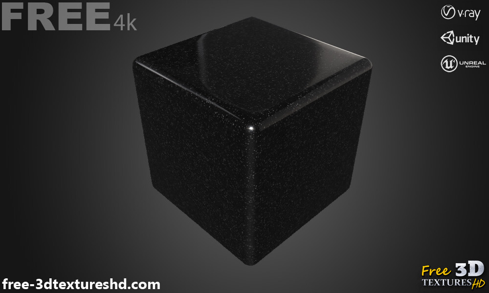 PBR Textures Free Download - Black granite 3d Texture PBR in High ...