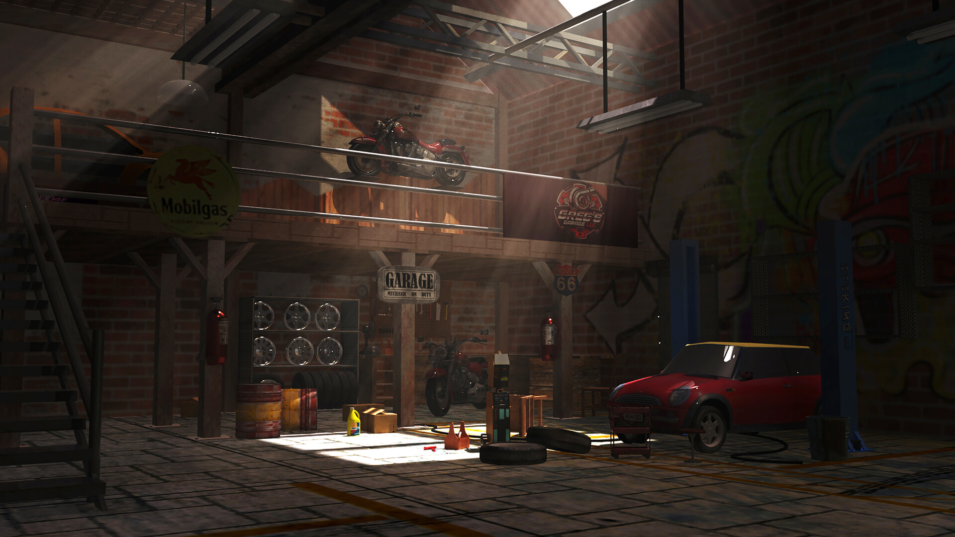 ArtStation - Garage concept