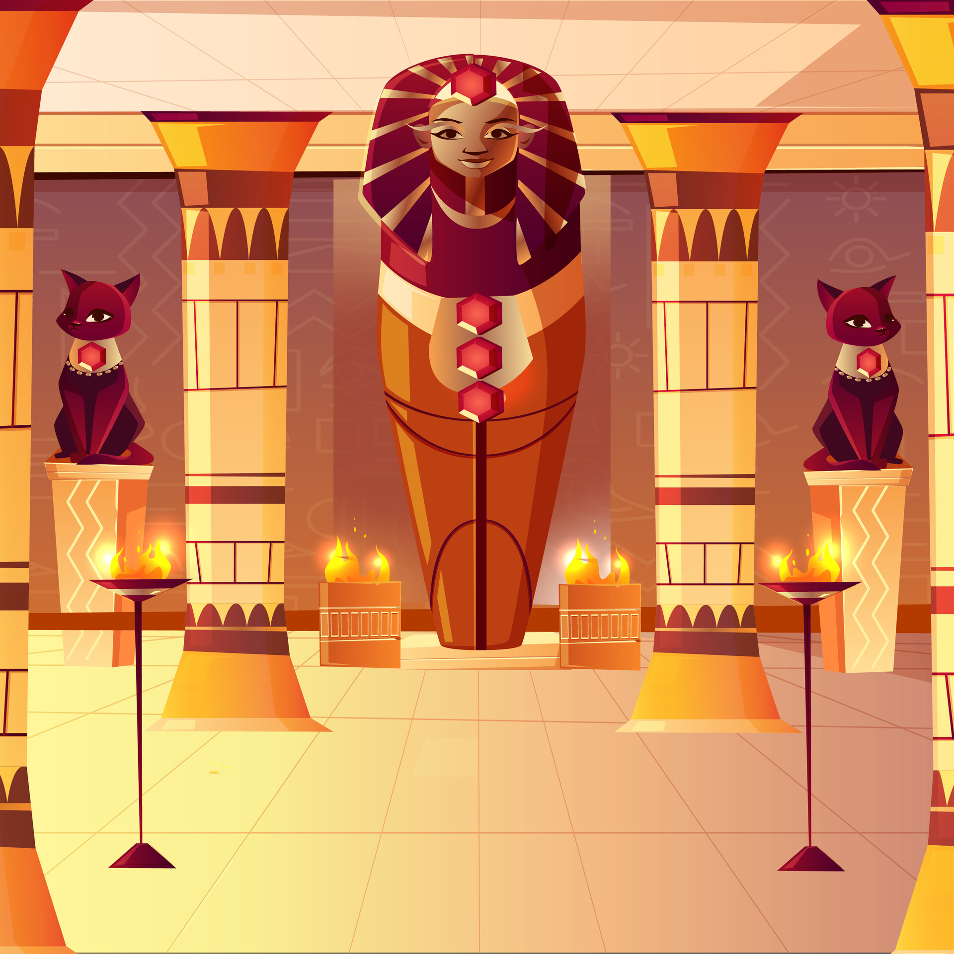 ArtStation - Egypt Temple Background
