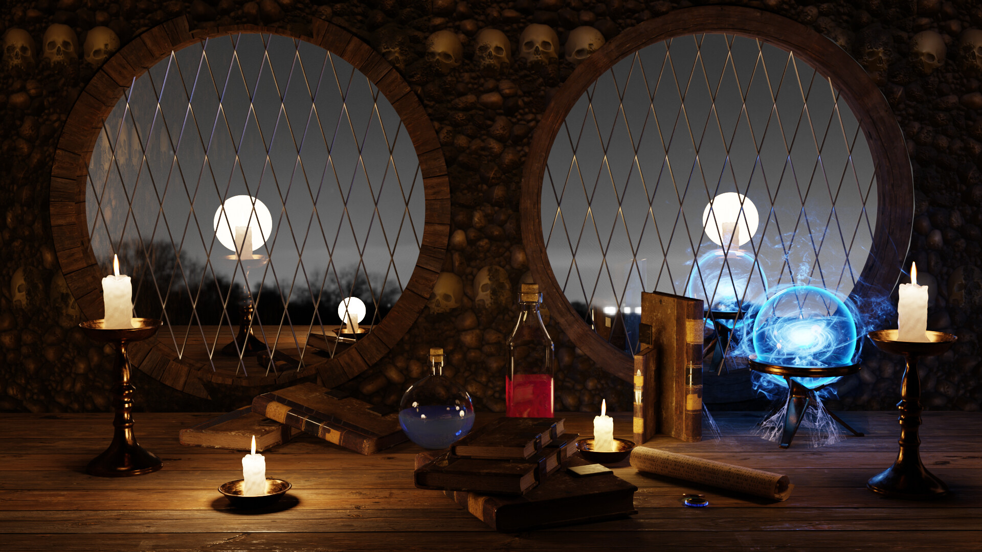 ArtStation - Magic creepy scene