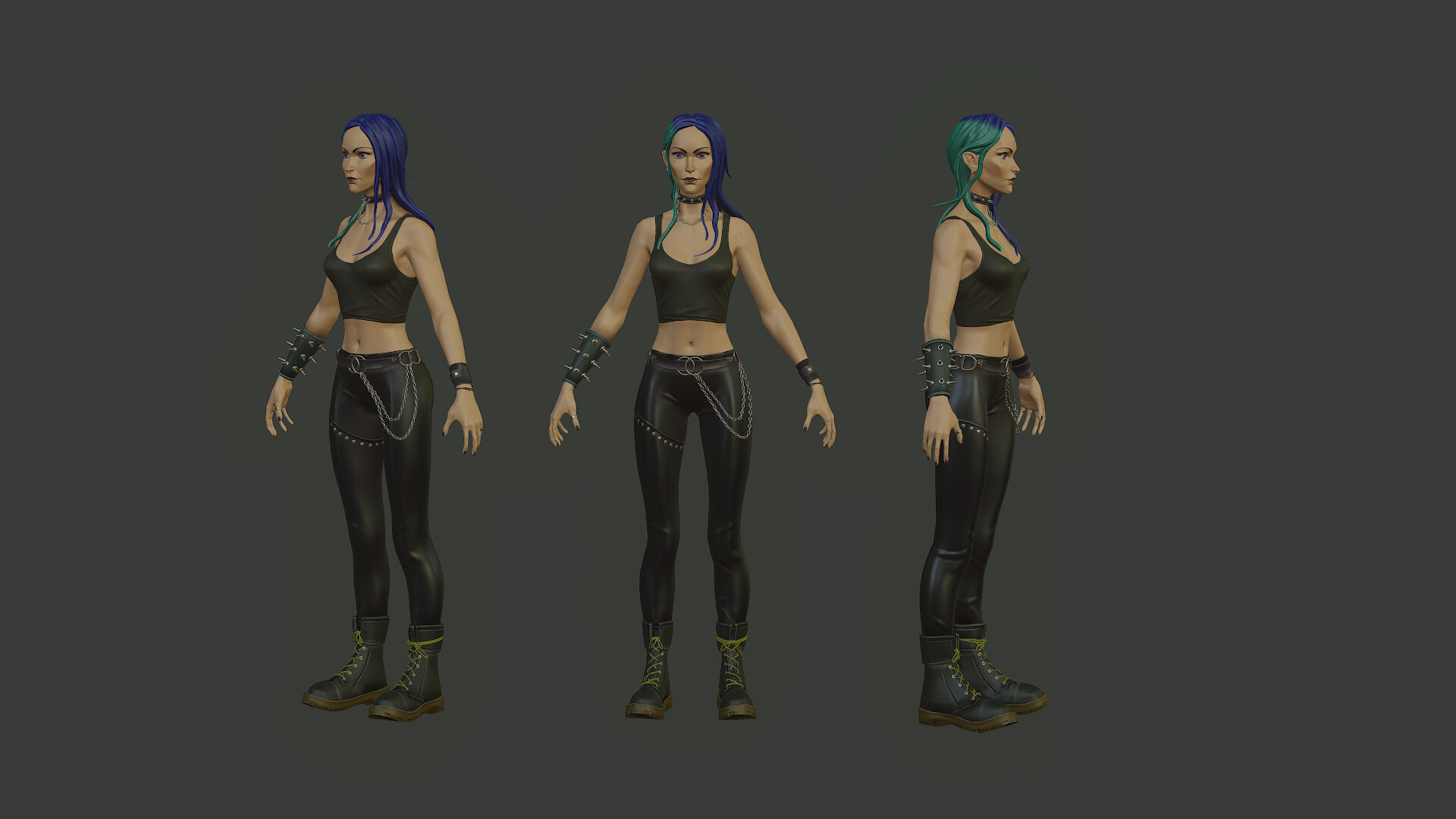 ArtStation - Stylized Punk Girl