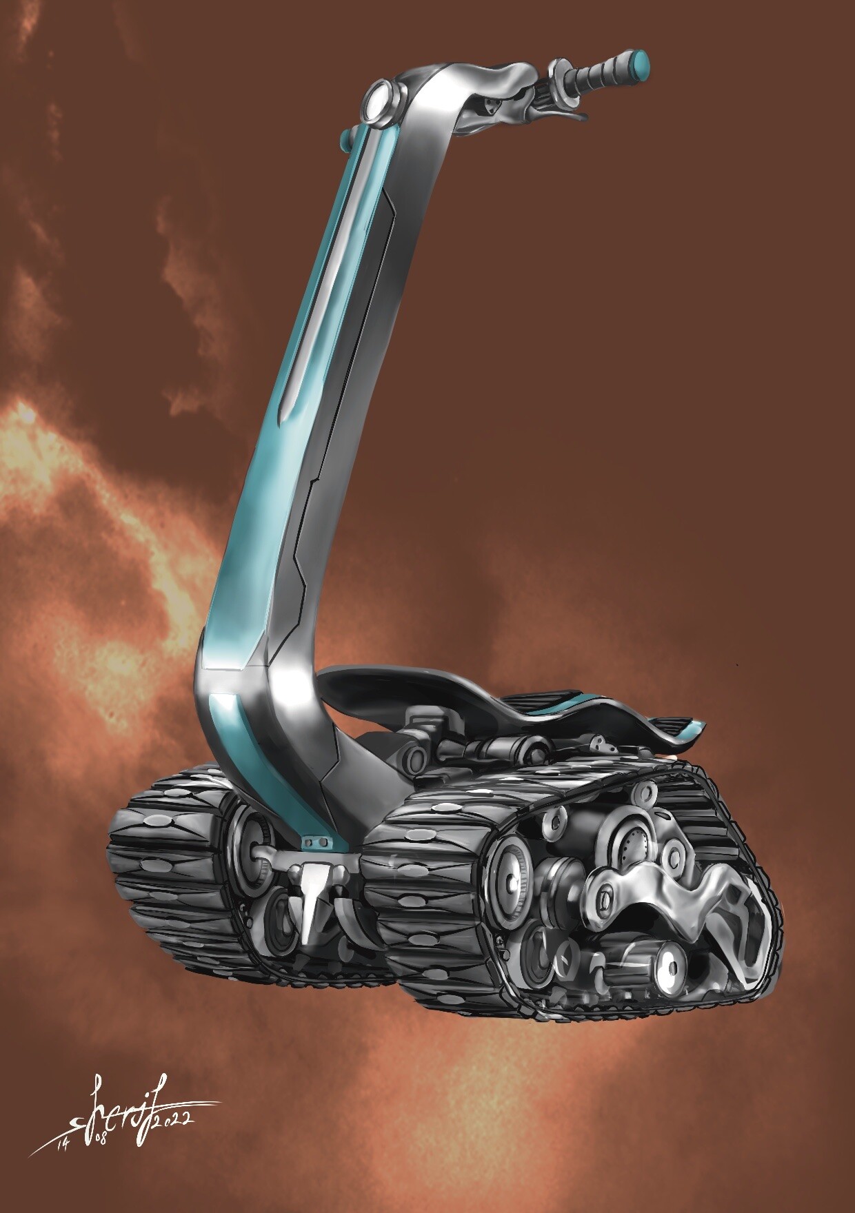 ArtStation - PABTA Tracked Scooter