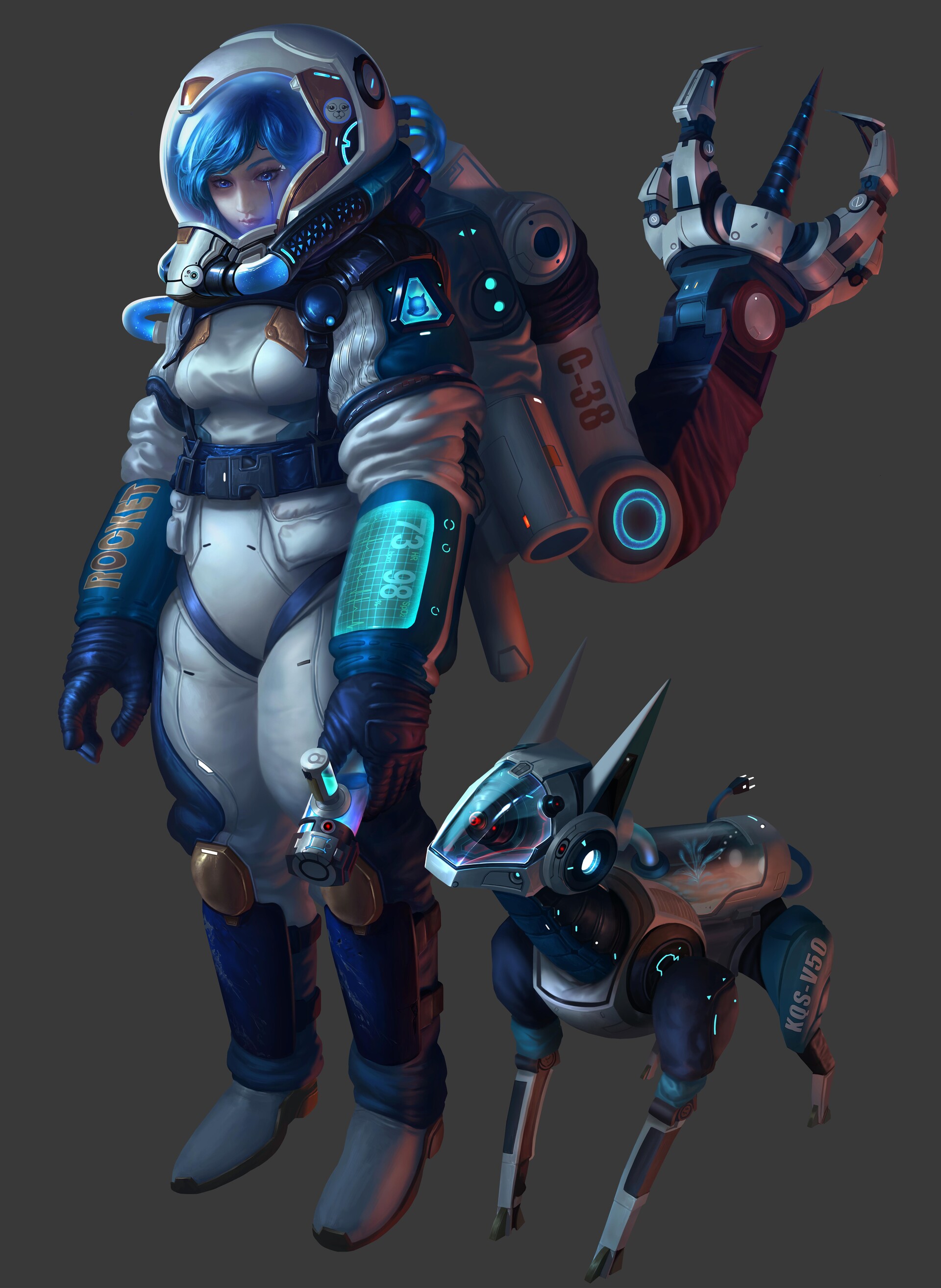 ArtStation - 太空人角色设计