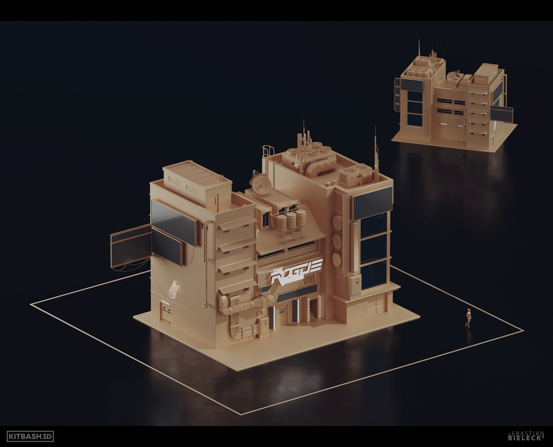 Sebastian Bielecki - Cyberpunk Kitbash3d Set