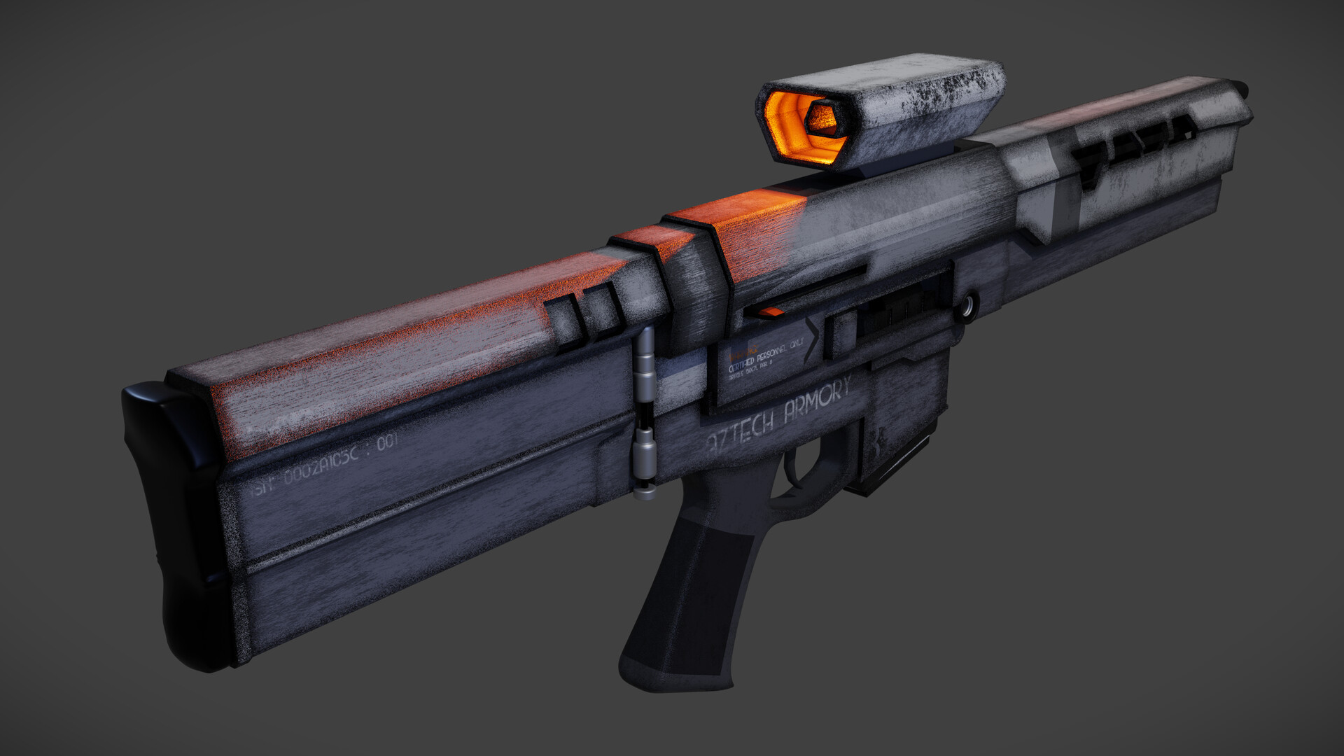 ArtStation - AZTECH-01 DMR (Free Sketchfab Download)