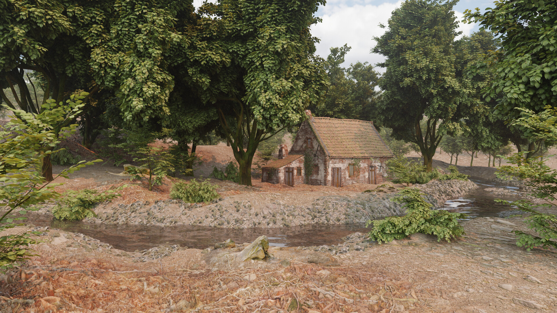 ArtStation - Farmhouse Environment Scene