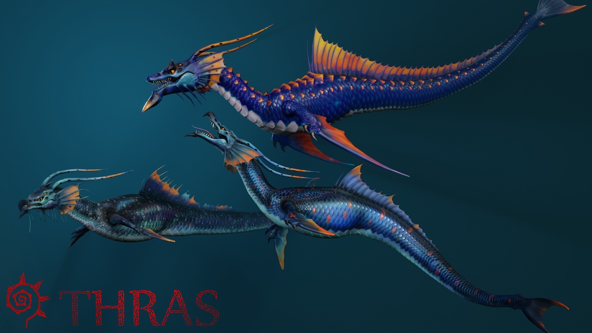 ArtStation - Sea serpents