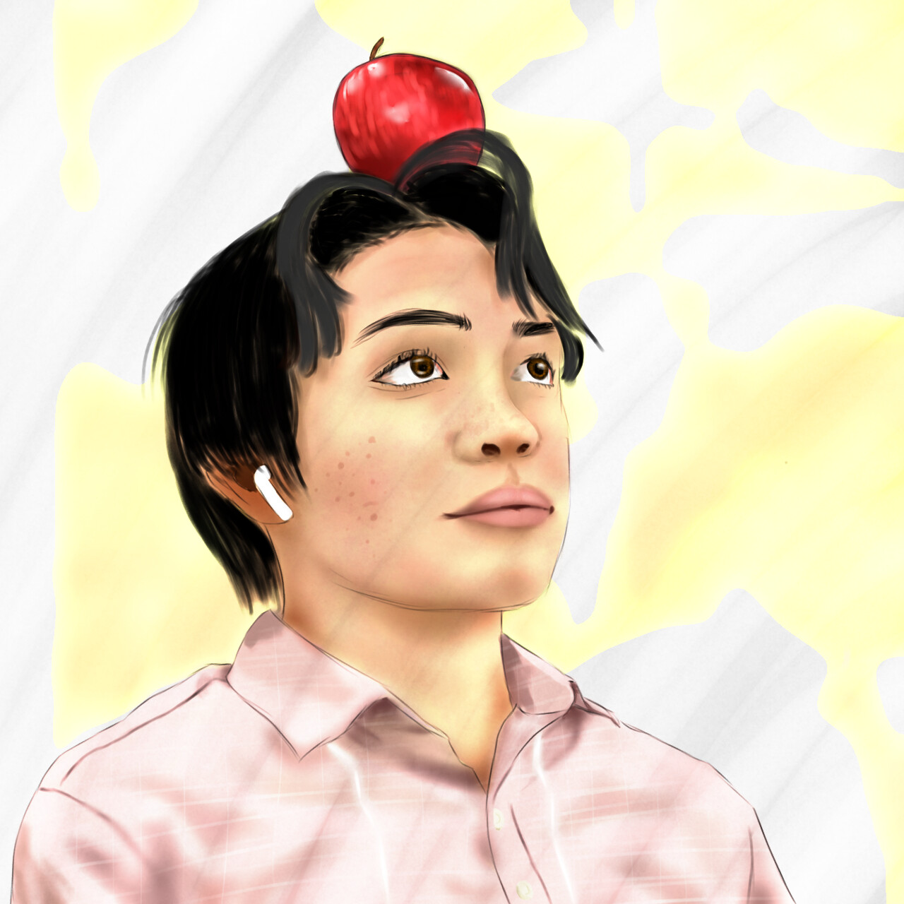 hopeful expression drawing