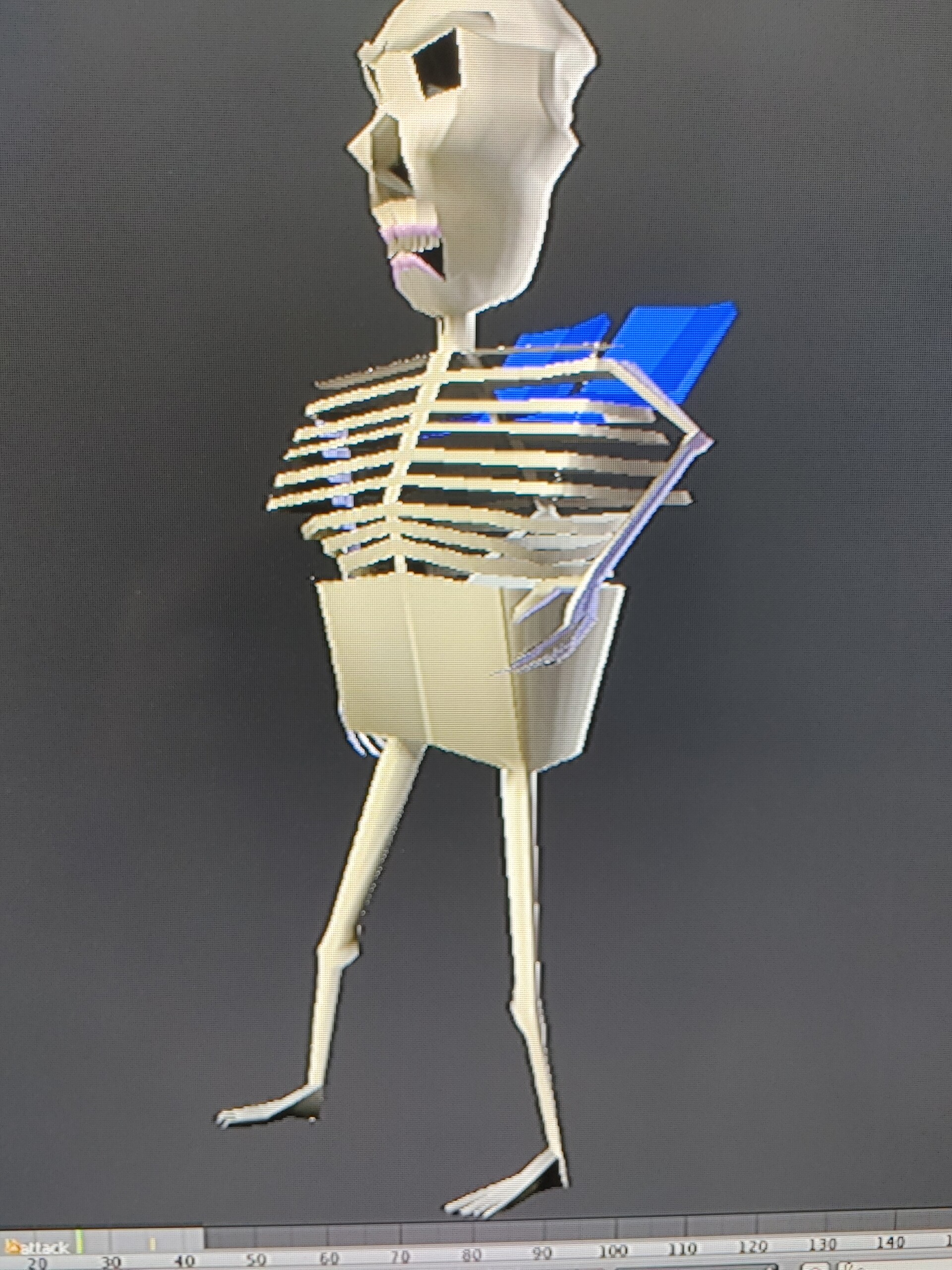 ArtStation - Little Skeleton Enemy with Cape - Blender 3D