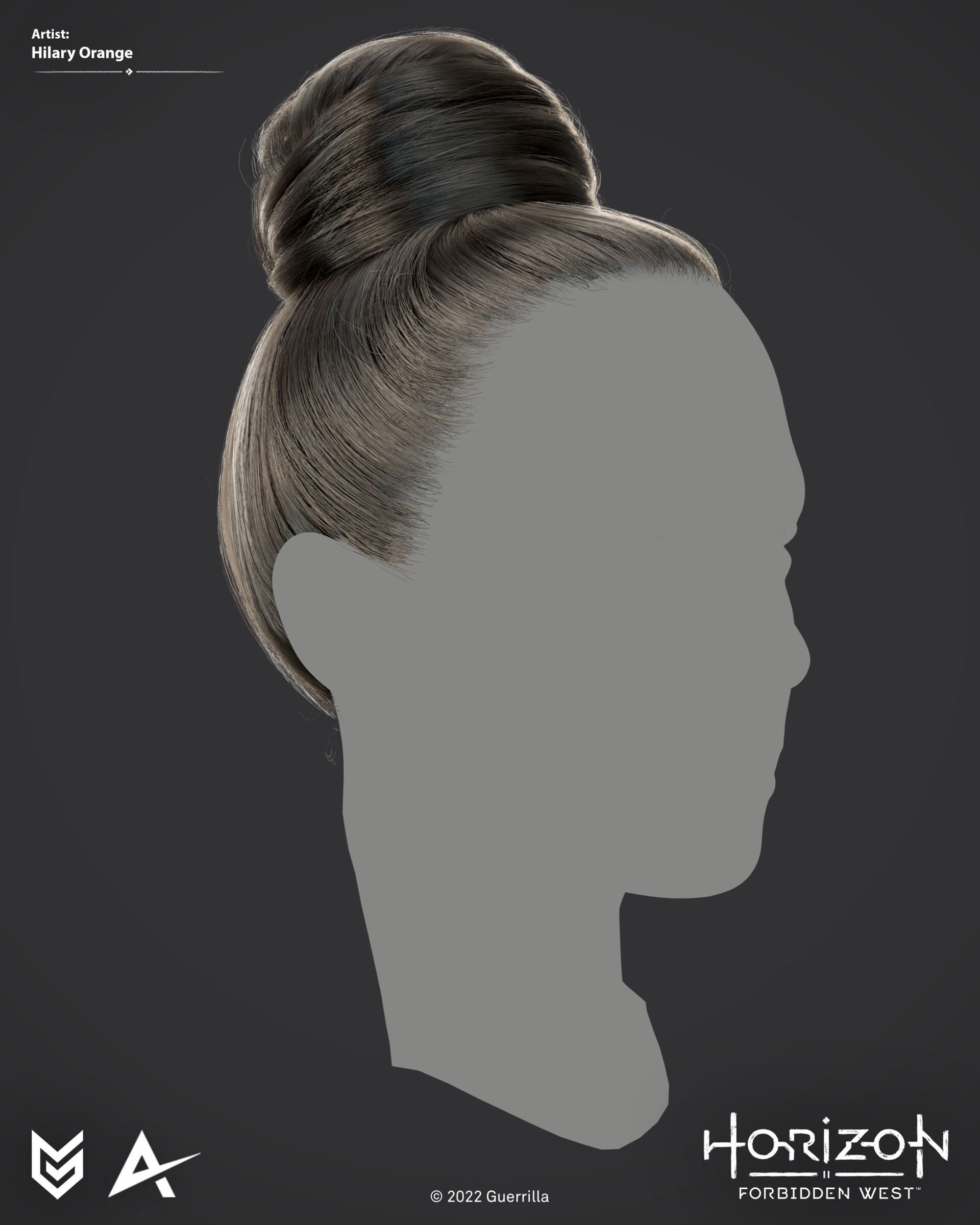 Hilary Orange - Quen Hair 01 - Horizon Forbbiden West