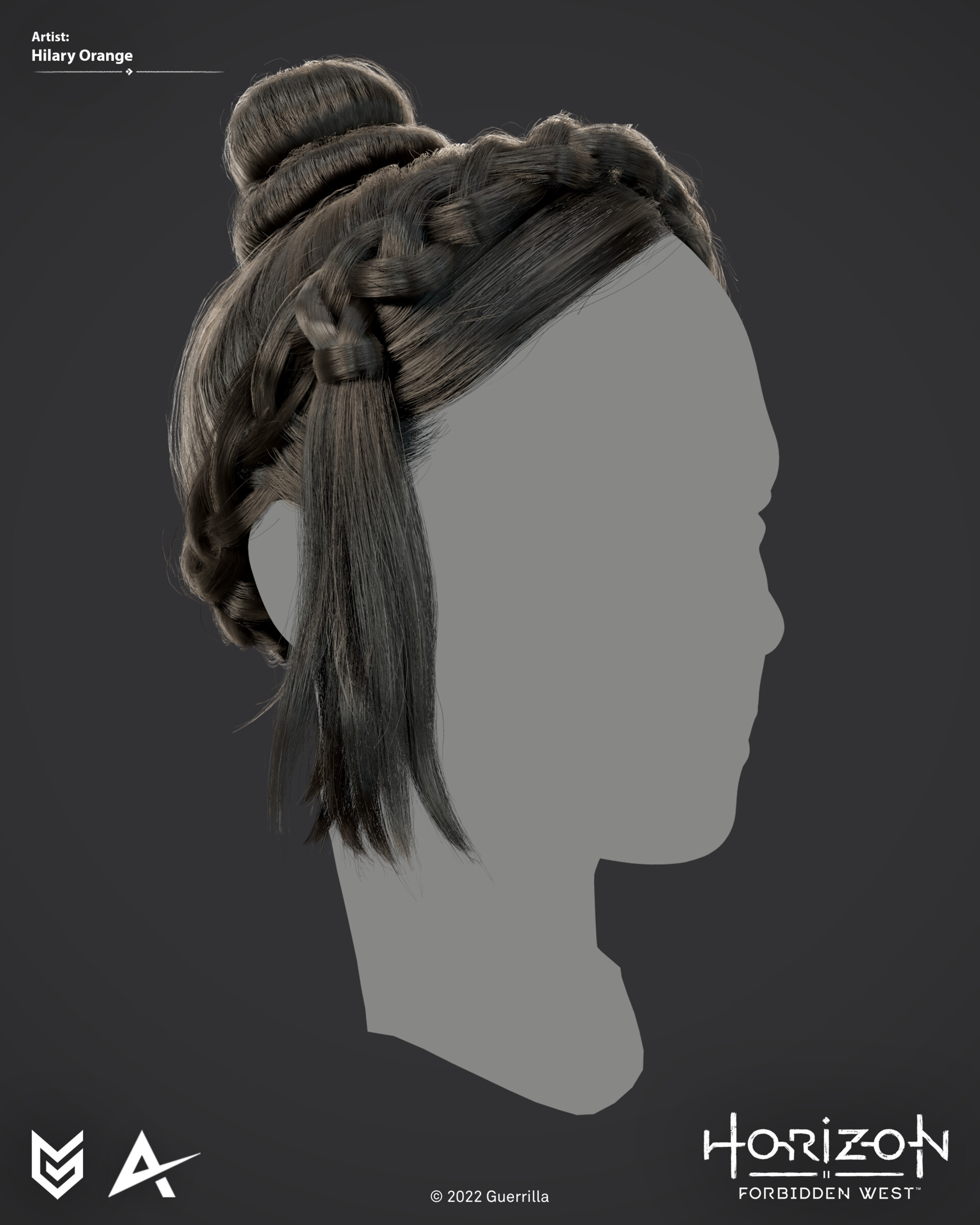 Hilary Orange - Quen Hair 02 - Horizon Forbidden West