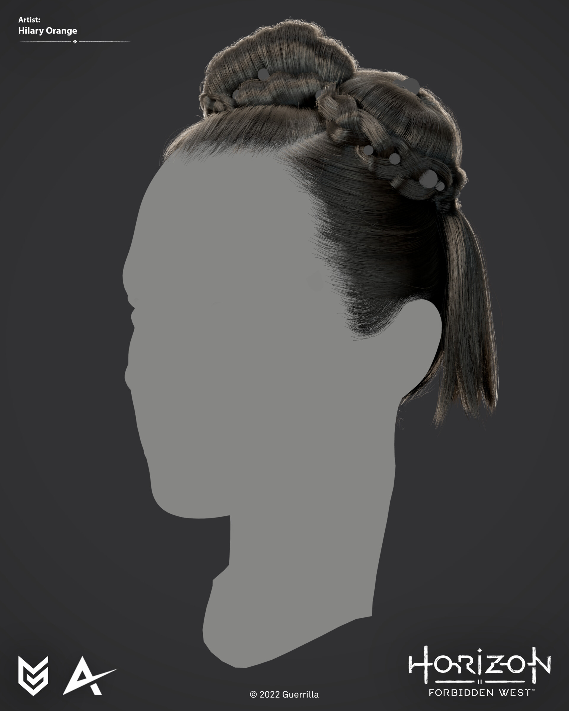 Hilary Orange - Quen Hair 05 - Horizon Forbbiden West