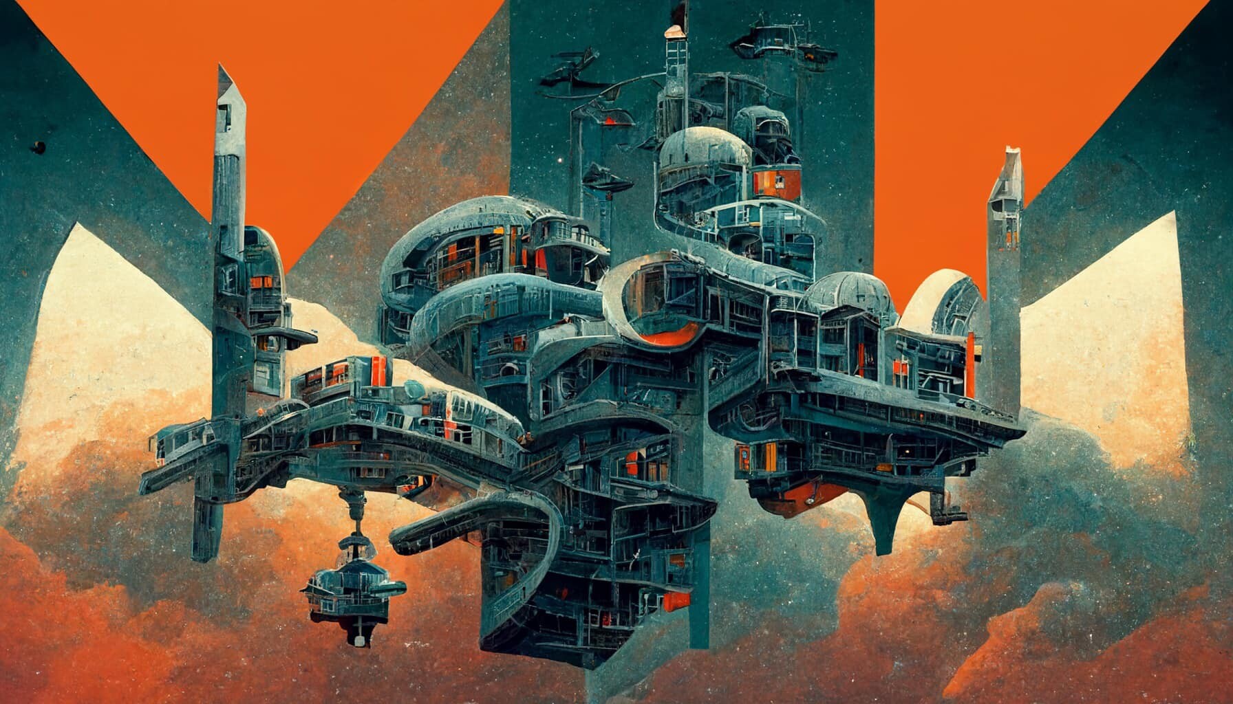 ArtStation - Escher Space Command Center