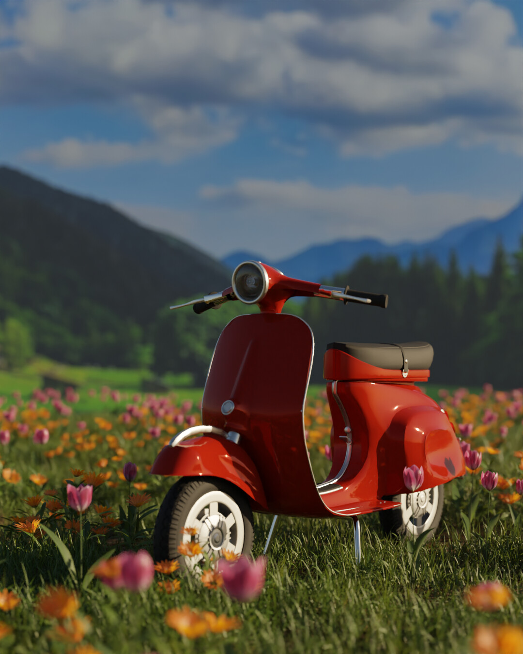 ArtStation - 🛵 Vespa