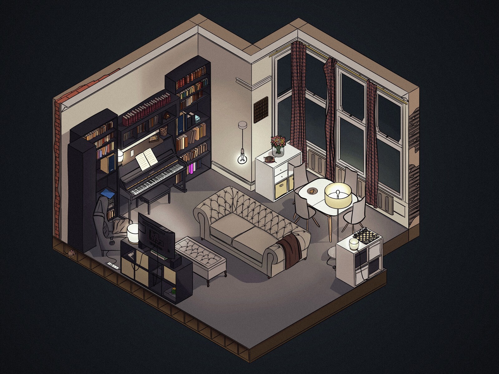 Seb Jaeger - First isometric drawings