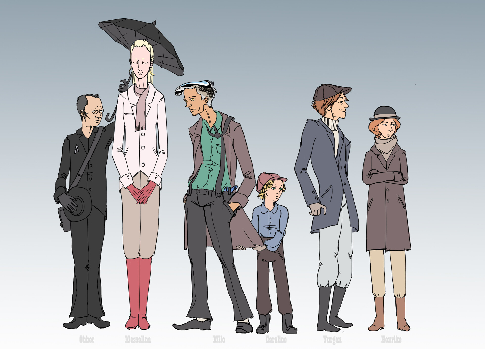 ArtStation - Six characters