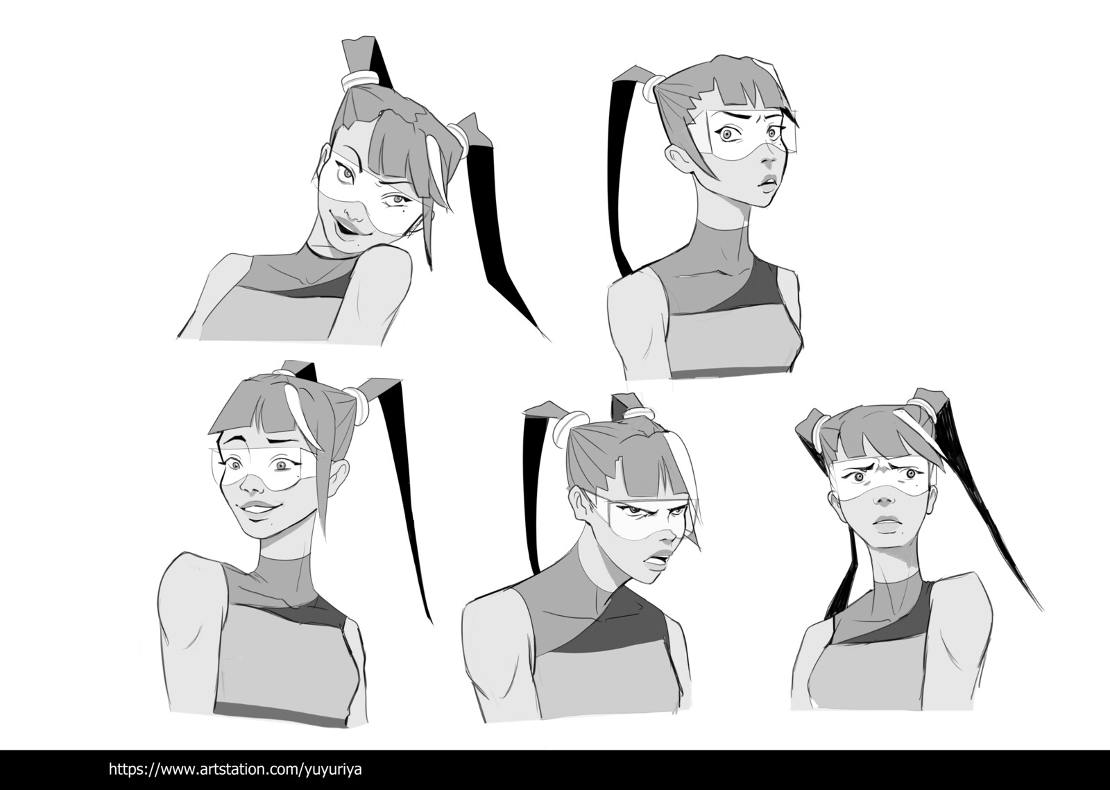 Julienne Lee - expression sheets
