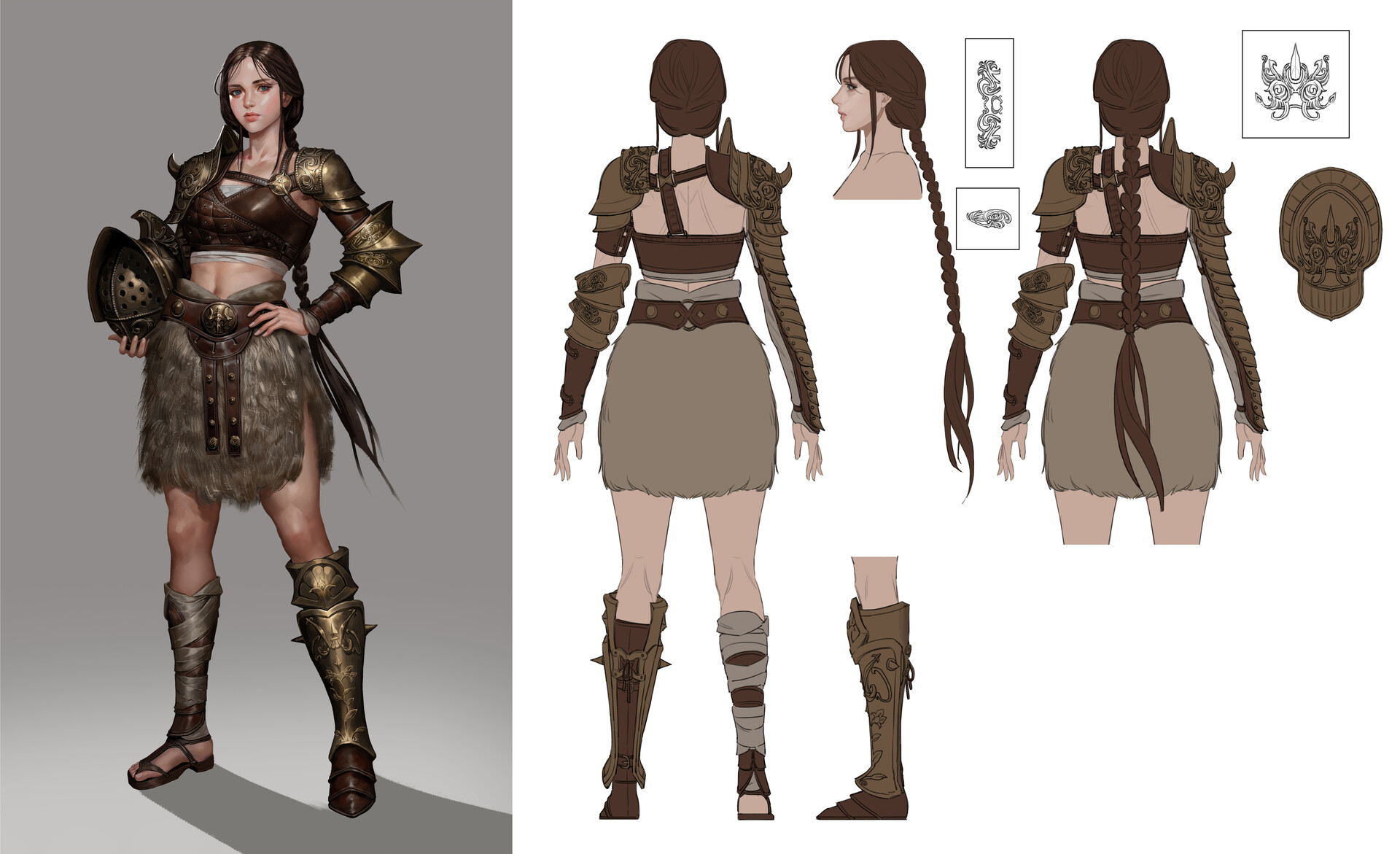 ArtStation - Gladiator sheet