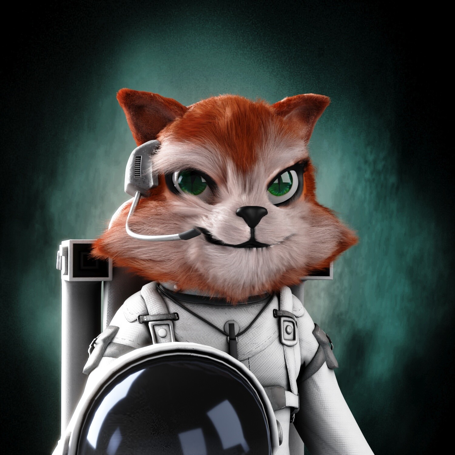 ArtStation - Astronaut Fox