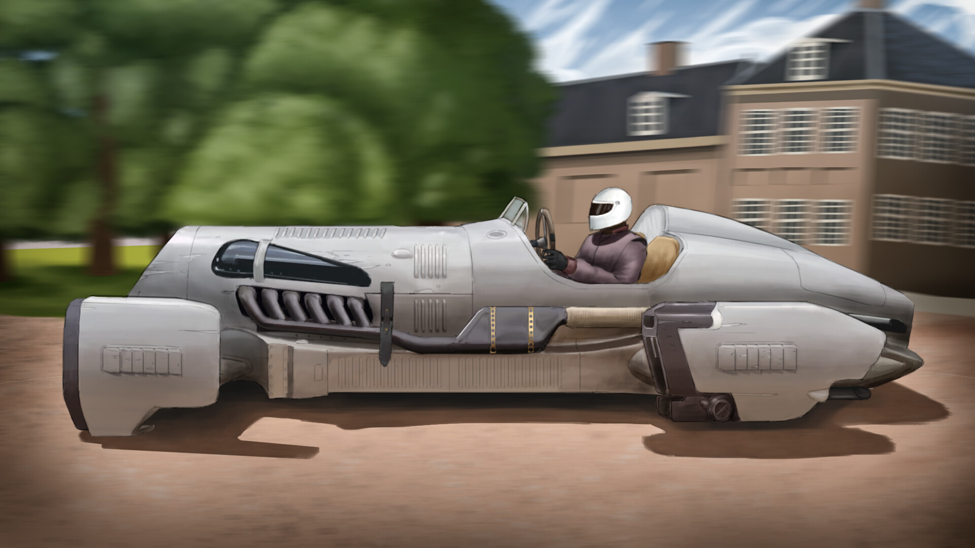 ArtStation - Dieselpunk car pt. 2