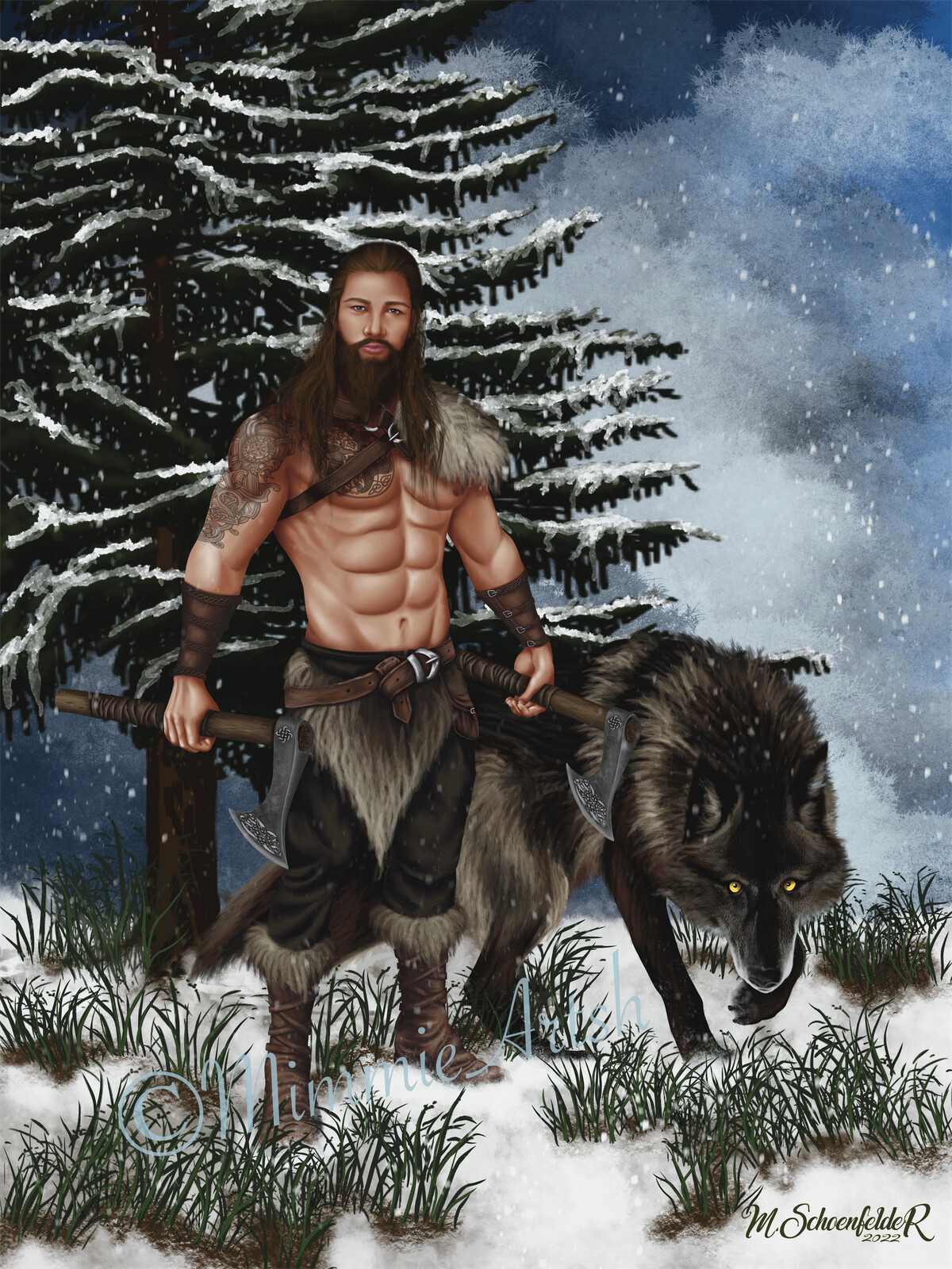 ArtStation - Wolf warrior.