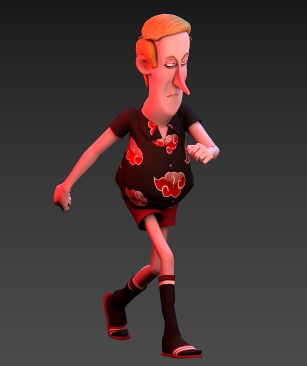 Naël Pécot - Angry Walk Cycle