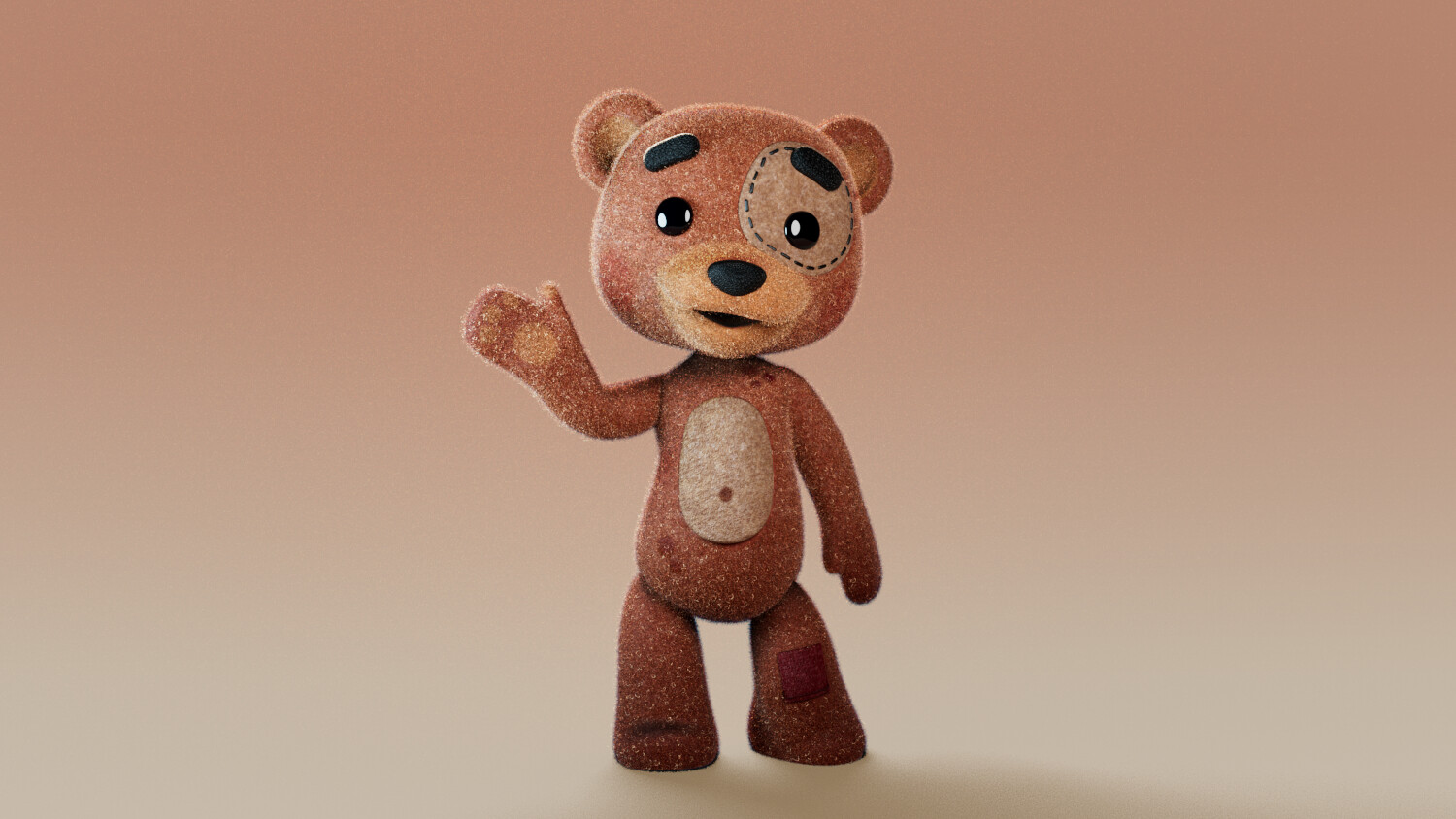 ArtStation - Felt Teddy Bear