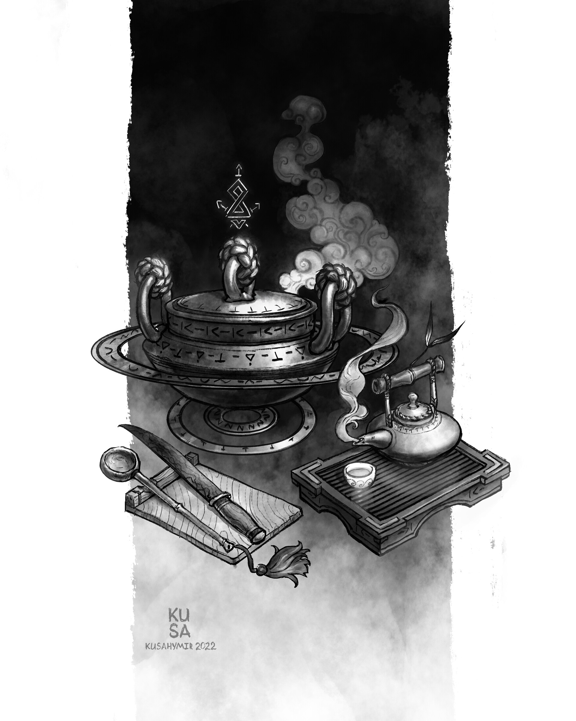 Vladimir Shcherbakov - Inctober 2022 "Through The Forest" first week