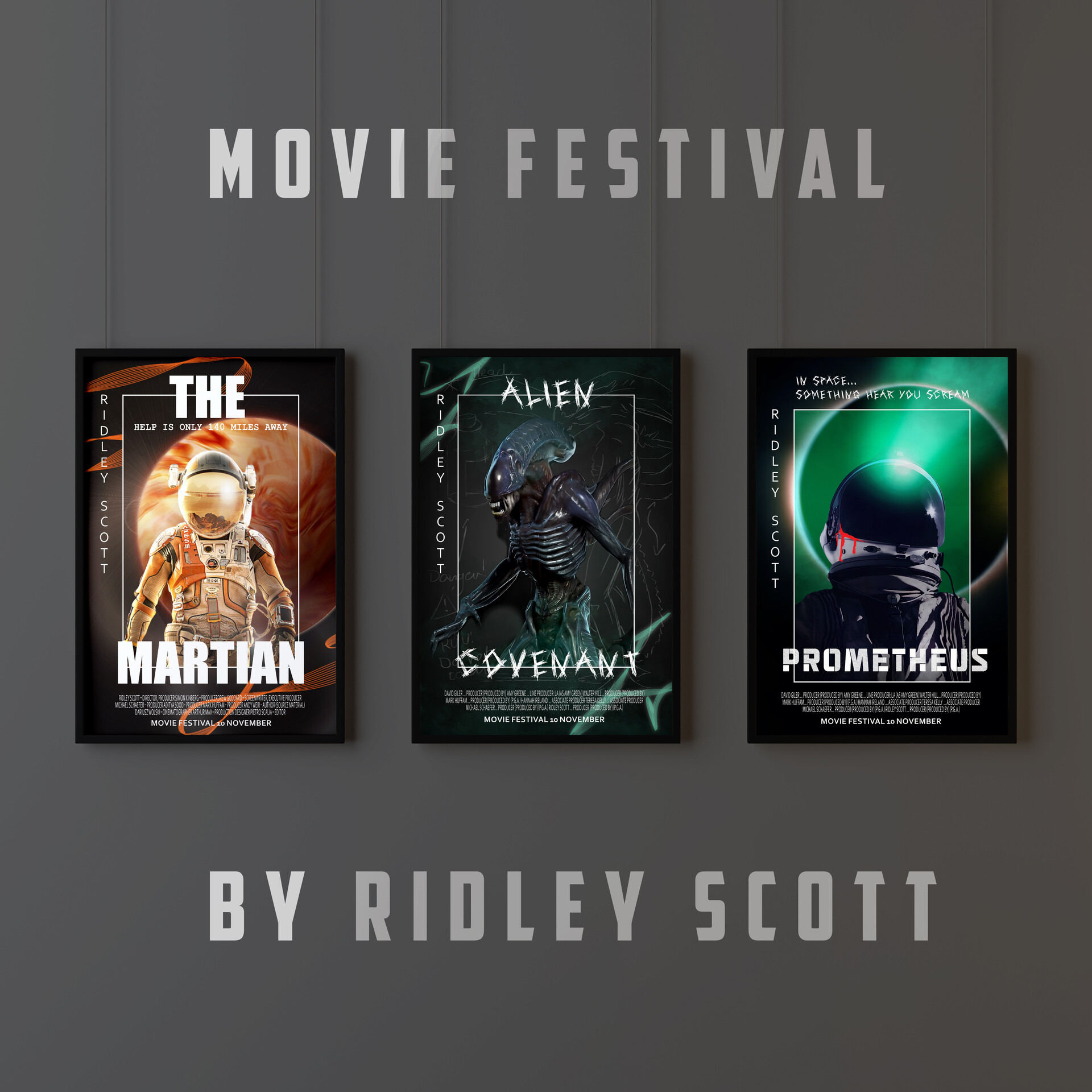 ArtStation - Ridley Scott posters design