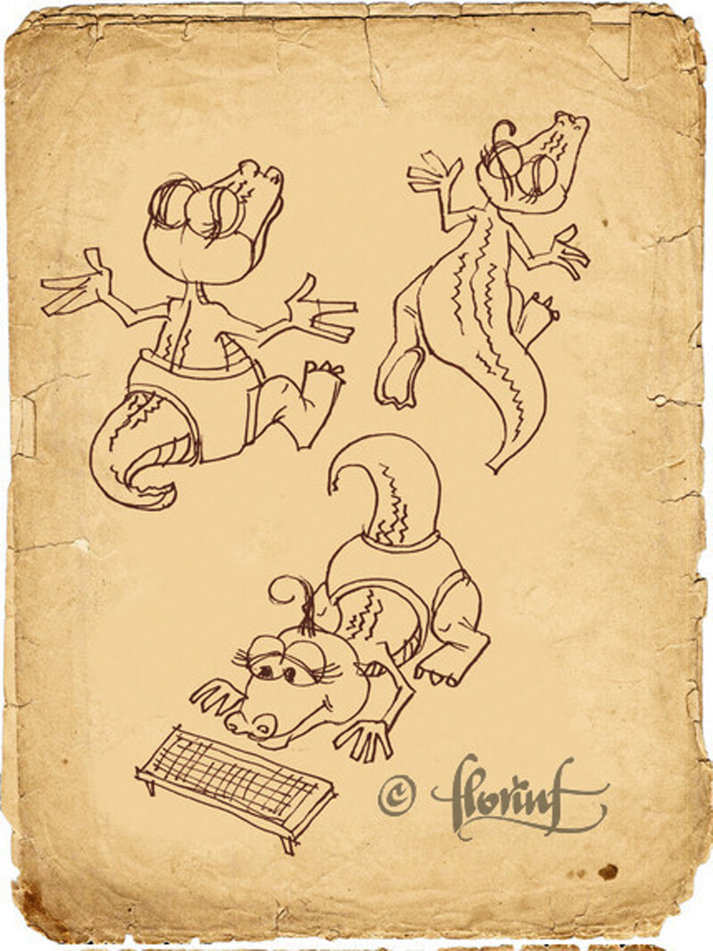 Florin Florea - Bebe Croc a character design project