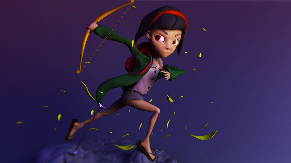 ArtStation - Stylized Archer Girl