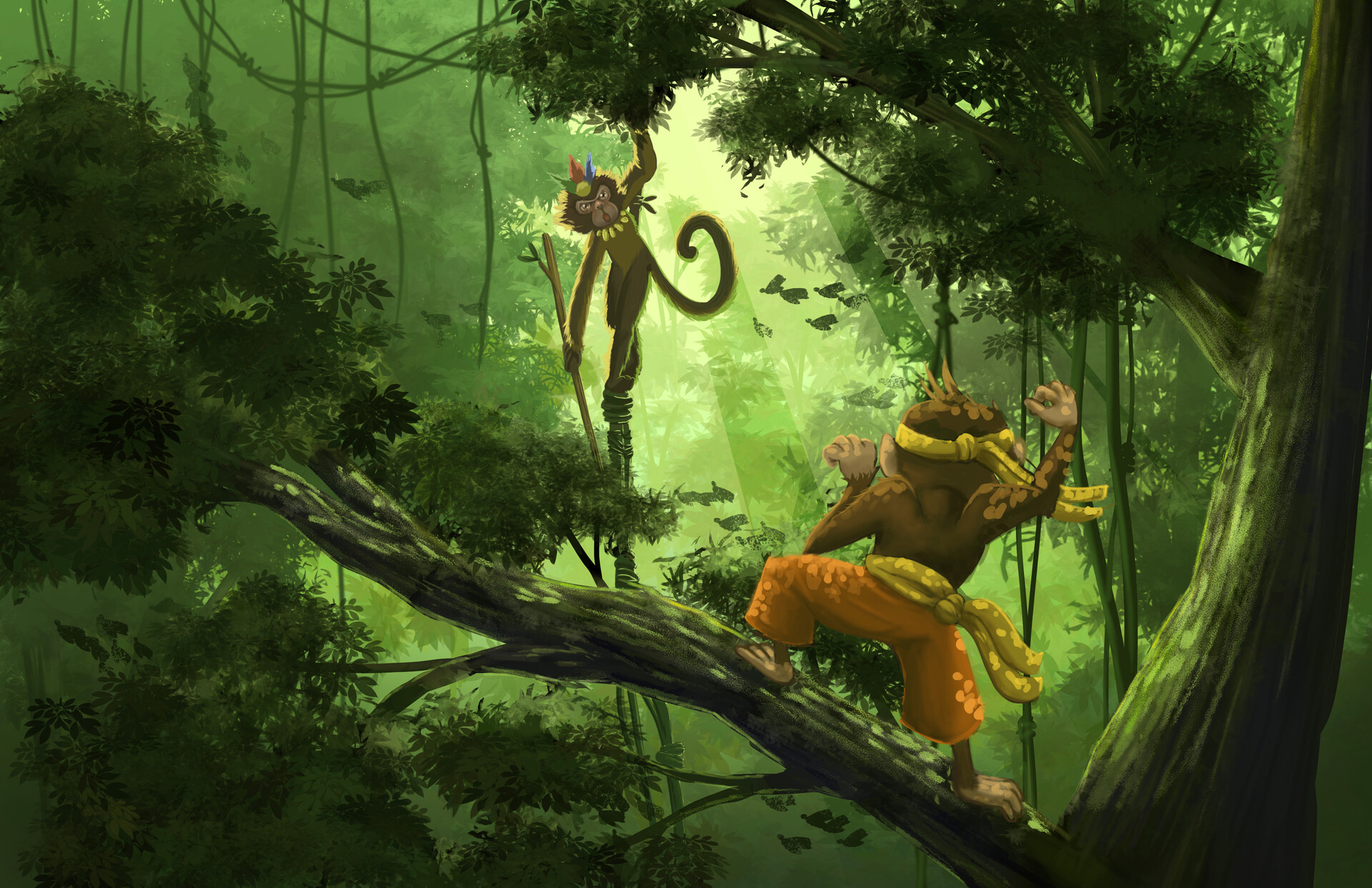 ArtStation - Chim Pan Fu en el bosque de avellano