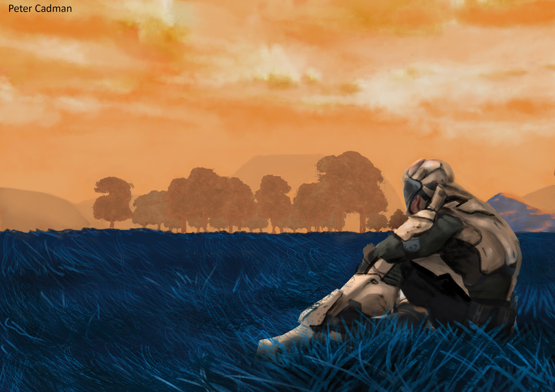 ArtStation - Environment concept and illustration - astronautfield1