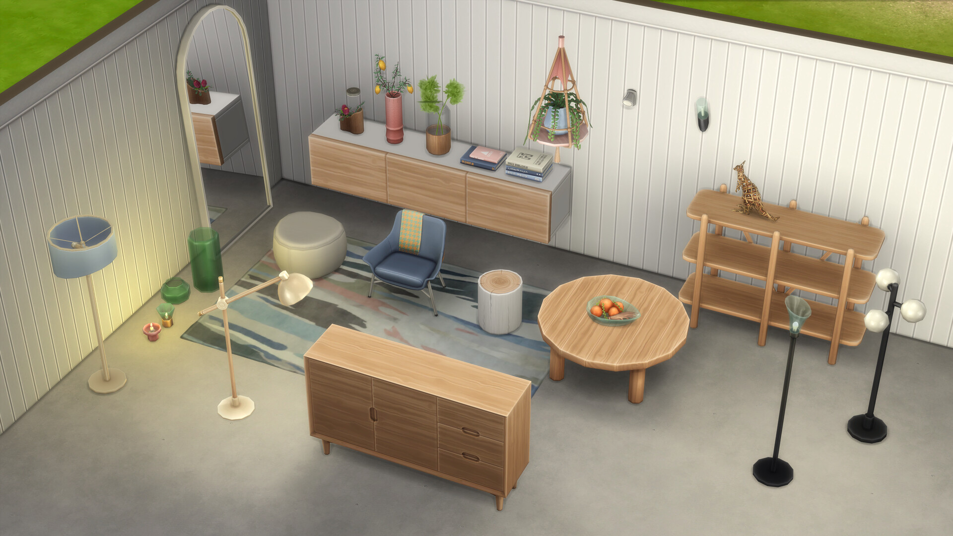 Alex - Modern Living Room - The Sims 4 Style